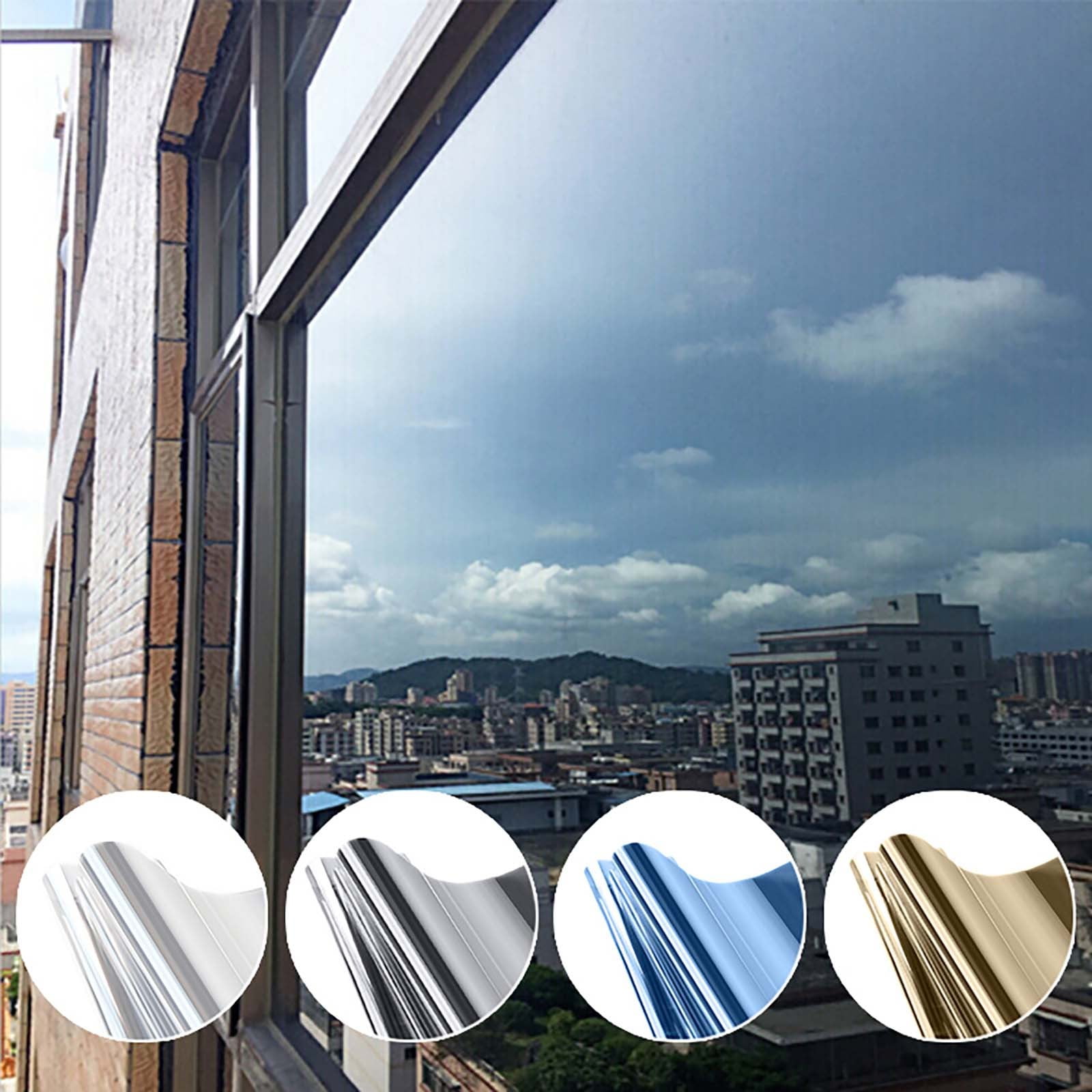 Lingouzi Mirror Film Self Adhesive Window Sun Protection Film UV ...