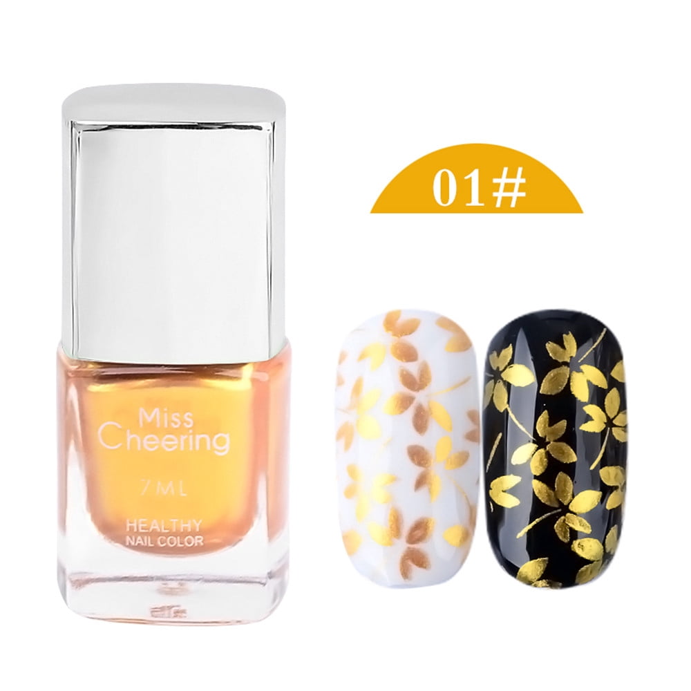 Lingouzi Nail Polish Stamp Polish Nail Art 18 Colors Stamping Lacquer ...