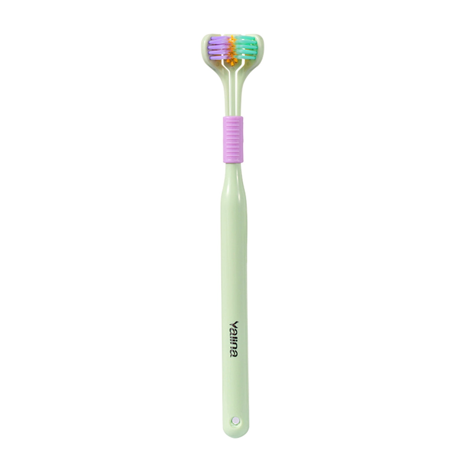 Lingouzi Three Sided Toothbrush for Adult Women Men Soft Bristle ...
