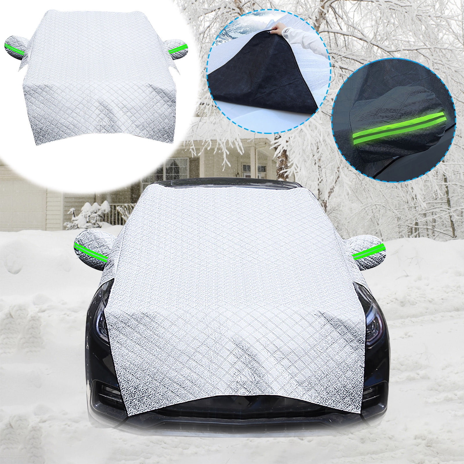 Lingouzi Vehicle Mounted Winter Snow Proof Car Cover, UV & Rain ...