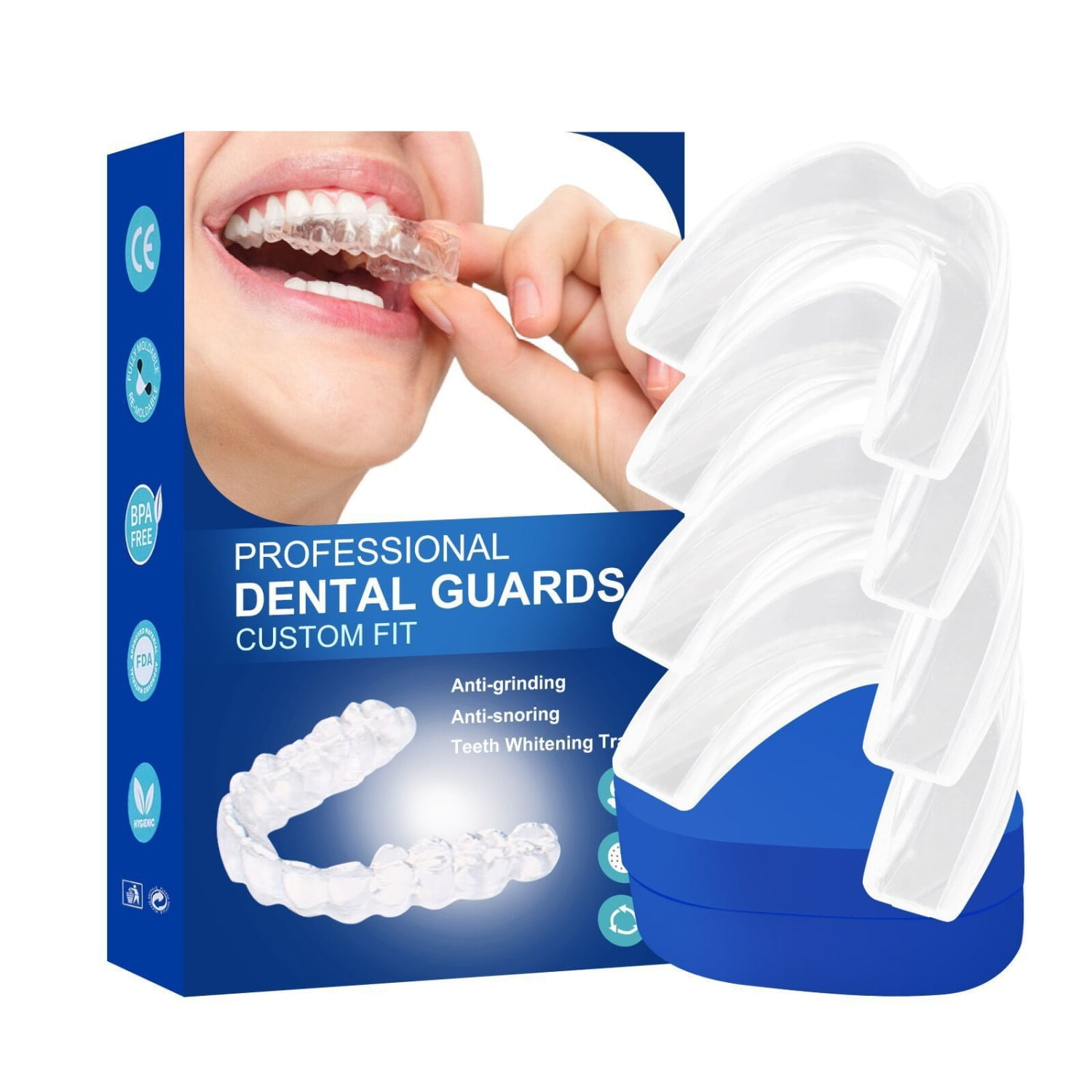 Lingsheng Mouth Guard for Grinding Teeth, 4 Pcs Mouth Guard for ...