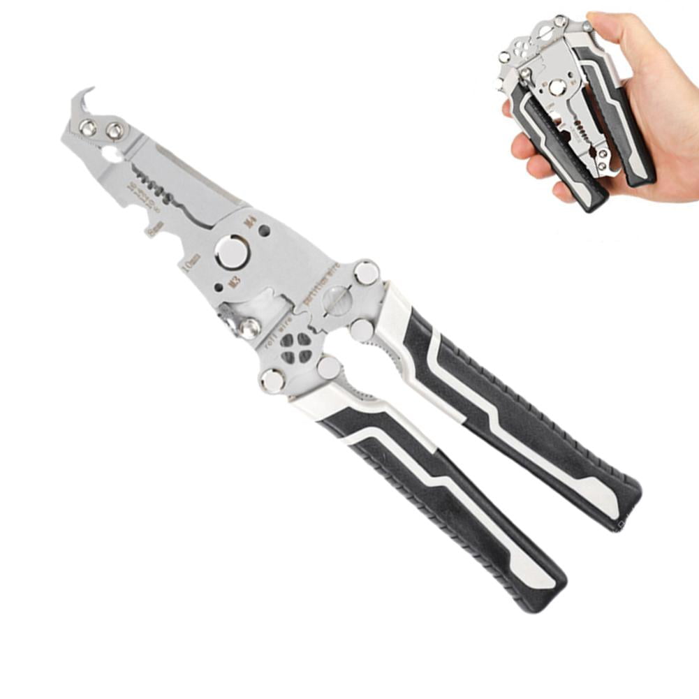 Lingsun 18-in-1 Foldable Wire Stripper,lti-fct Wire Strip Pliers Cable ...