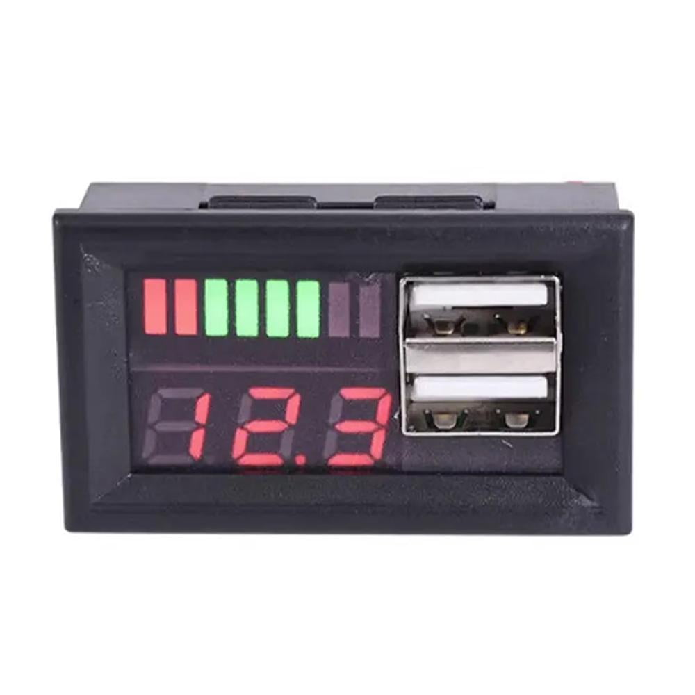 Lingsun Lead Acid Lithium Battery BMS acity Indicator Voltage Meter USB ...