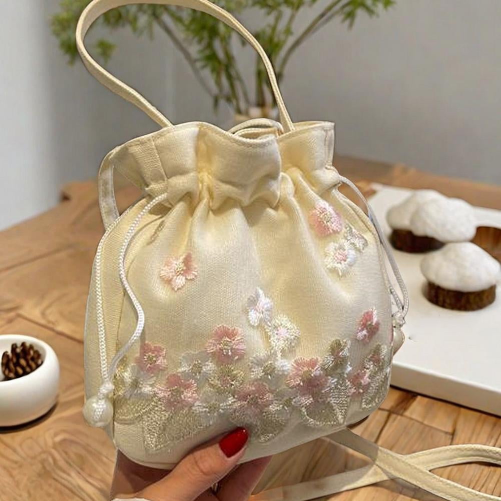 Lingsun New Chinese Style Embroidered Bucket Bag Women's Crossbody Bag ...