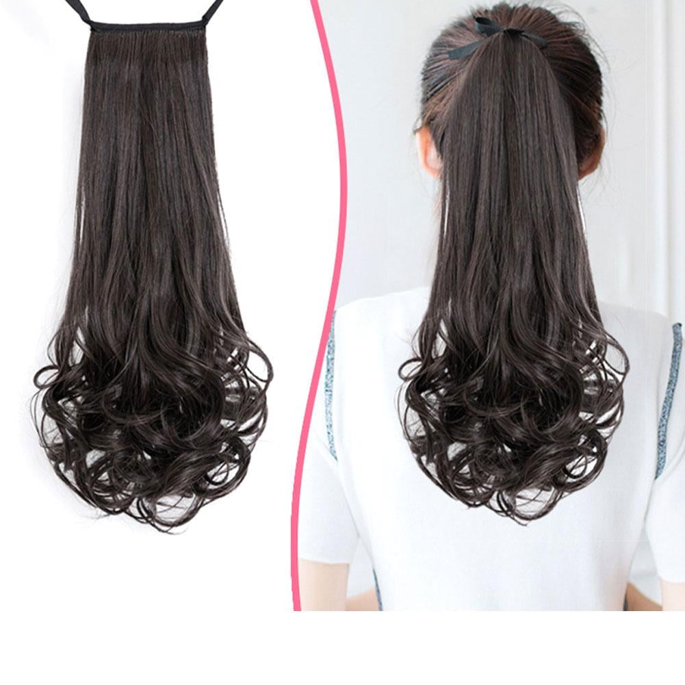 Lingsun Women Ponytail Pony Wigs Fake Ponytail Large Wave Medium Wig A3 ...