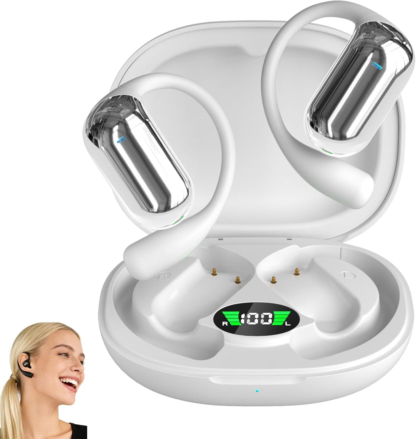 LinguaWave Pro，Real-time AI translation earbuds, 4-in-1 open-ear design ...