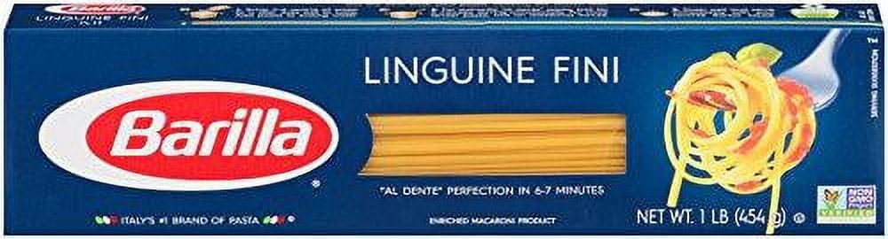 Barilla Non-GMO Linguine Fini Pasta, 1 lb (454g) - Walmart.com