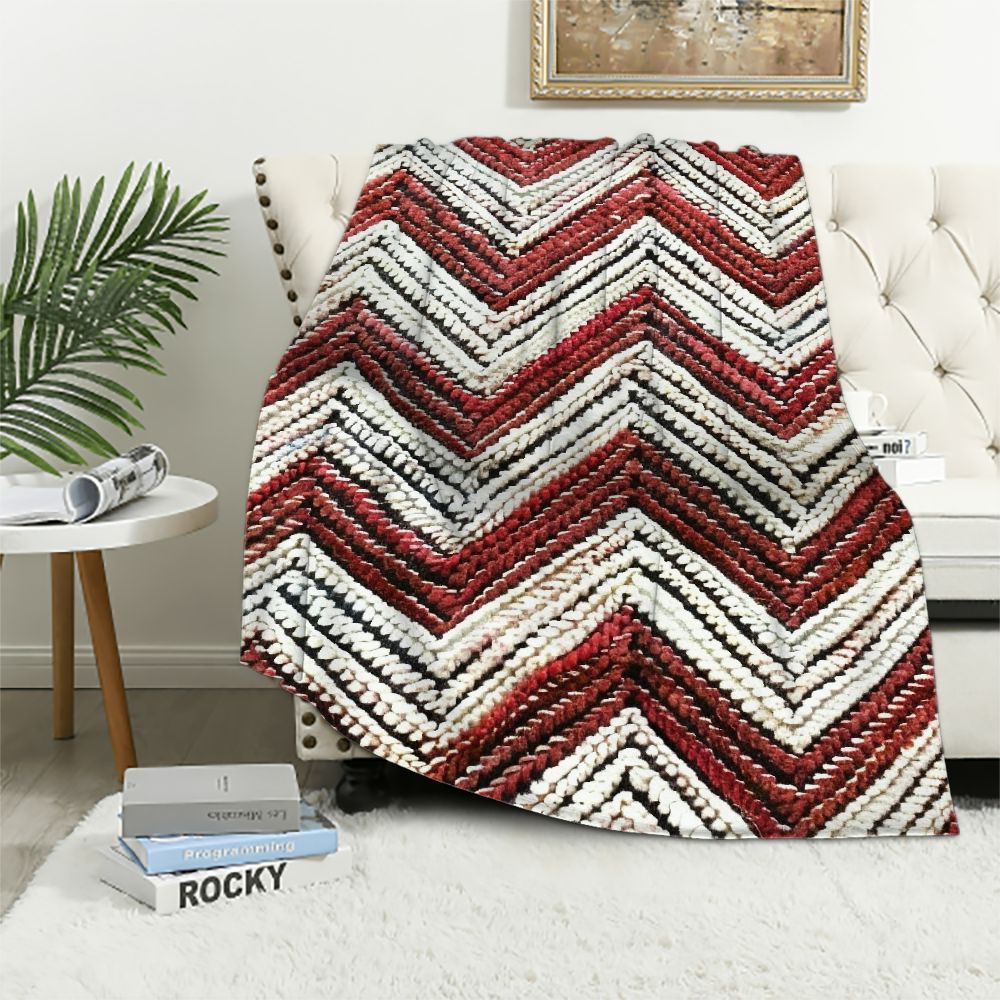 Lingy 100% Soft and Breathable Cotton Thermal Blanket Twin Red ...