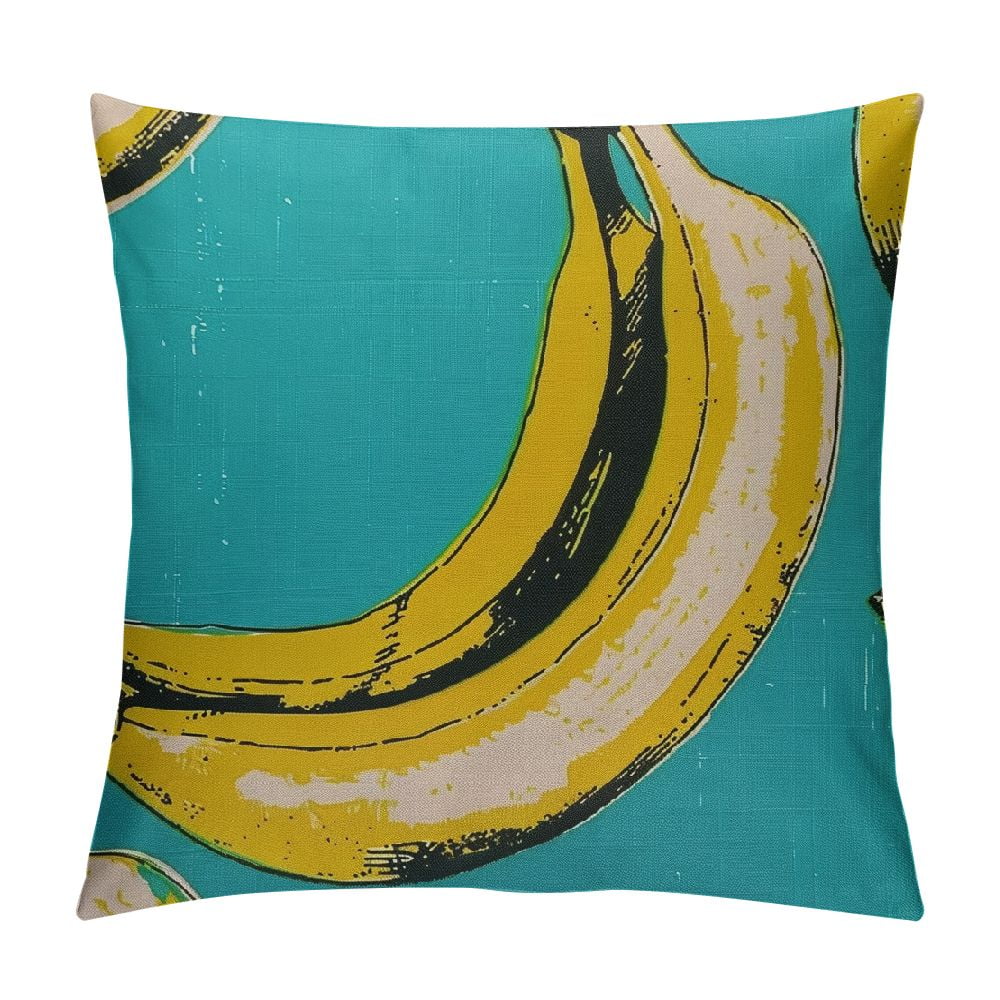 Lingy Banana Pillow Covers,Decorative Throw Pillow Banana Fruit Pattern ...
