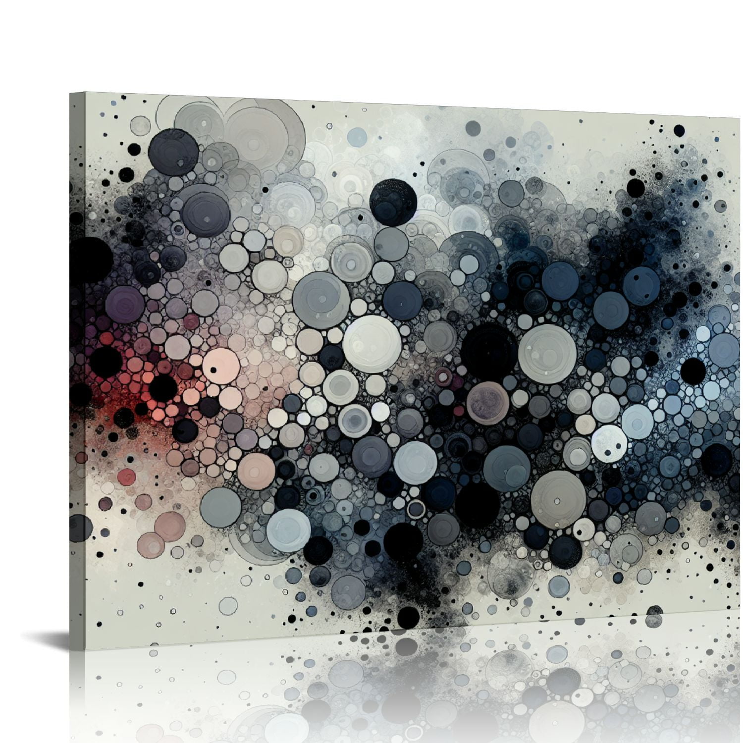 Lingy Bedroom Decor Wall Art Black and White Bubbles Prints Pictures ...