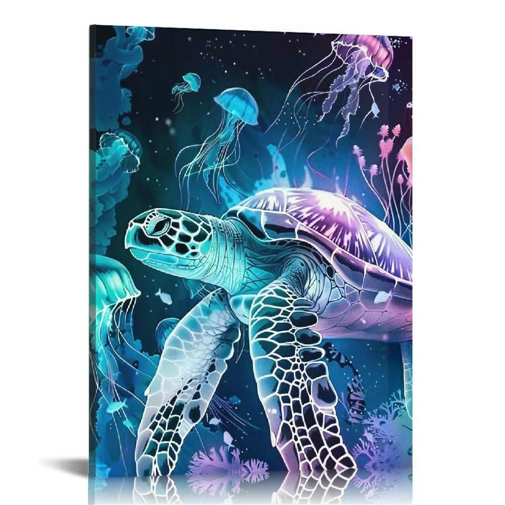 Lingy Canvas Wall Art For Bedroom Office Wall Decor,Sea Jellyfish ...