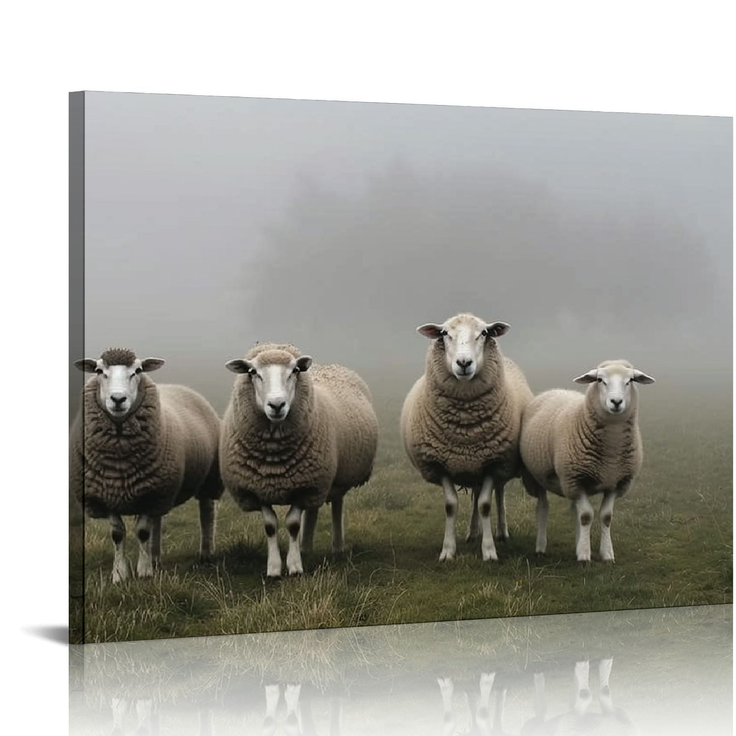 Lingy Canvas Wall Art Sheep In Field Pictures Painting Canvas Paintings ...