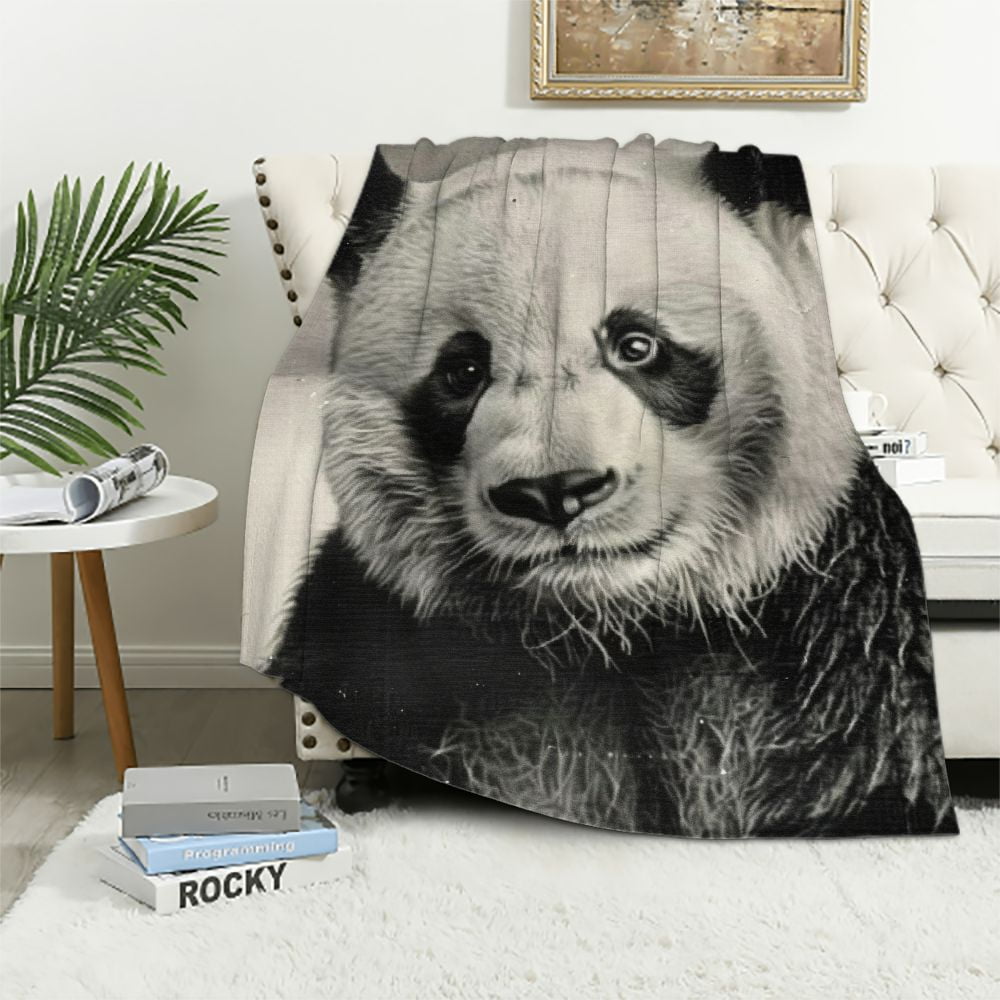 Lingy Cute Panda Plush Blanket Lovely Wild Animal Throw Blanket for ...