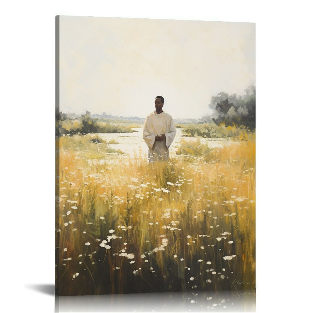 Lingy Framed Minimalist Jesus Wall Art, Christian Jesus and Child ...
