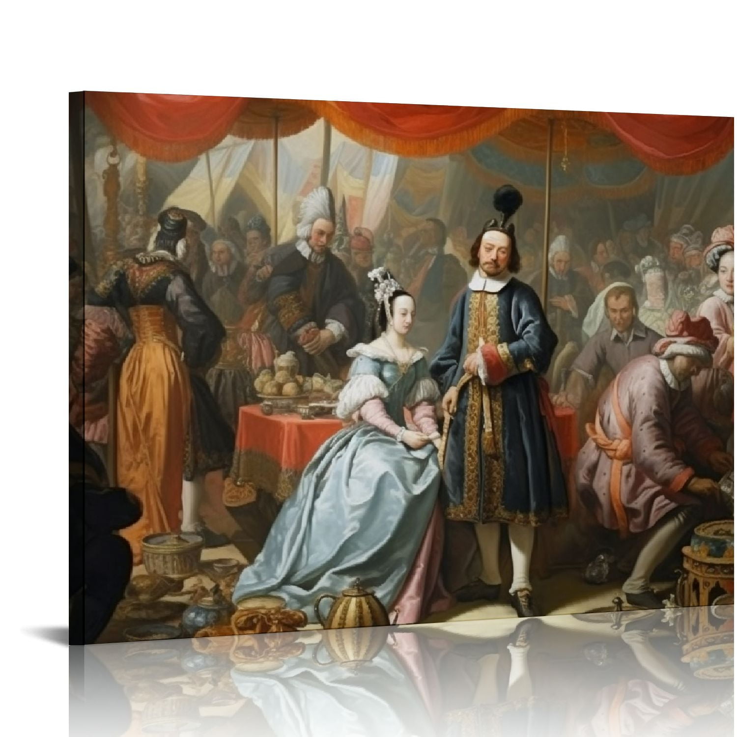 Lingy Francois Boucher Wall Art - Courtyard Of The Chinese Emperor ...