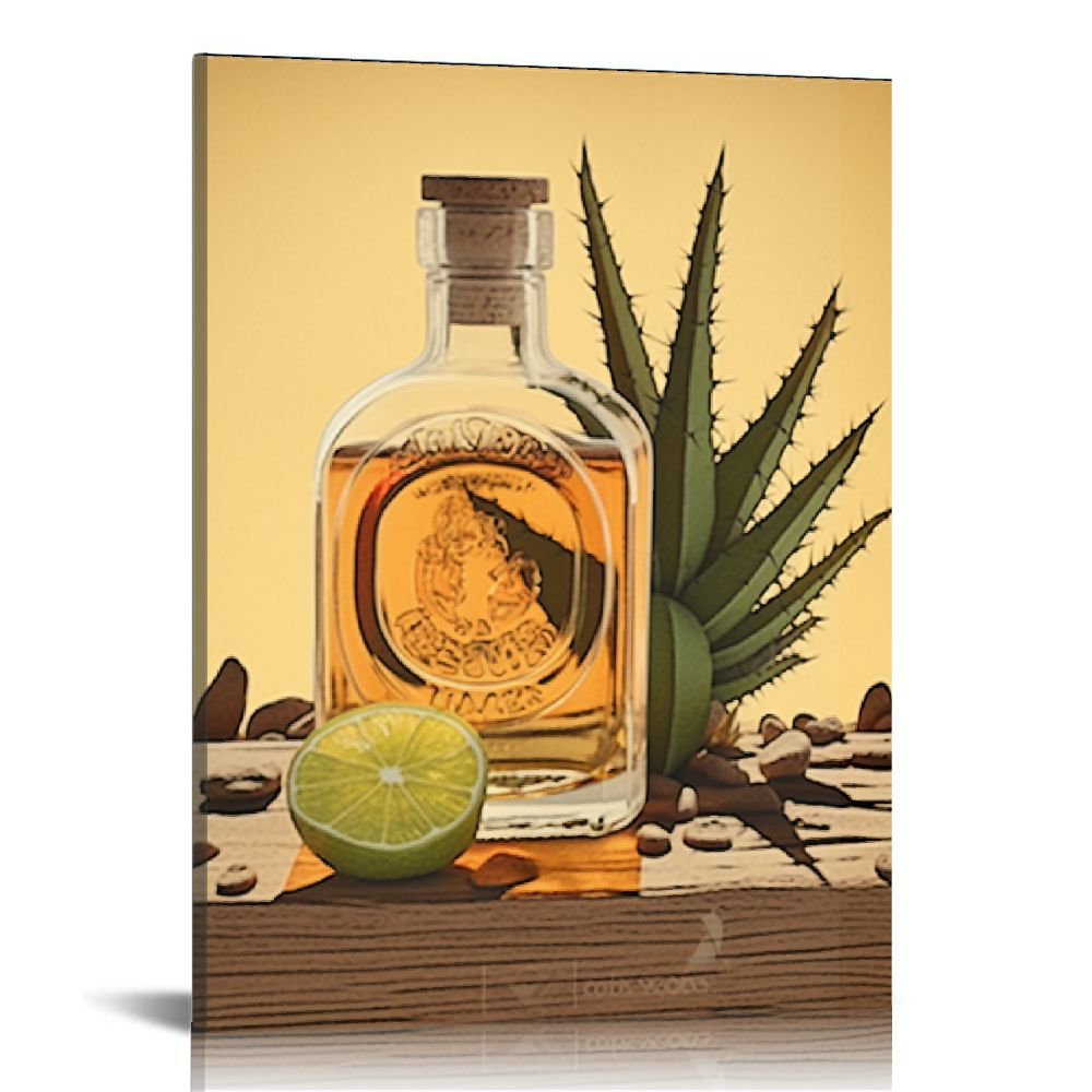 Lingy Funny Cocktail Canvas Print Decor Tequila Art Wall Painting ...