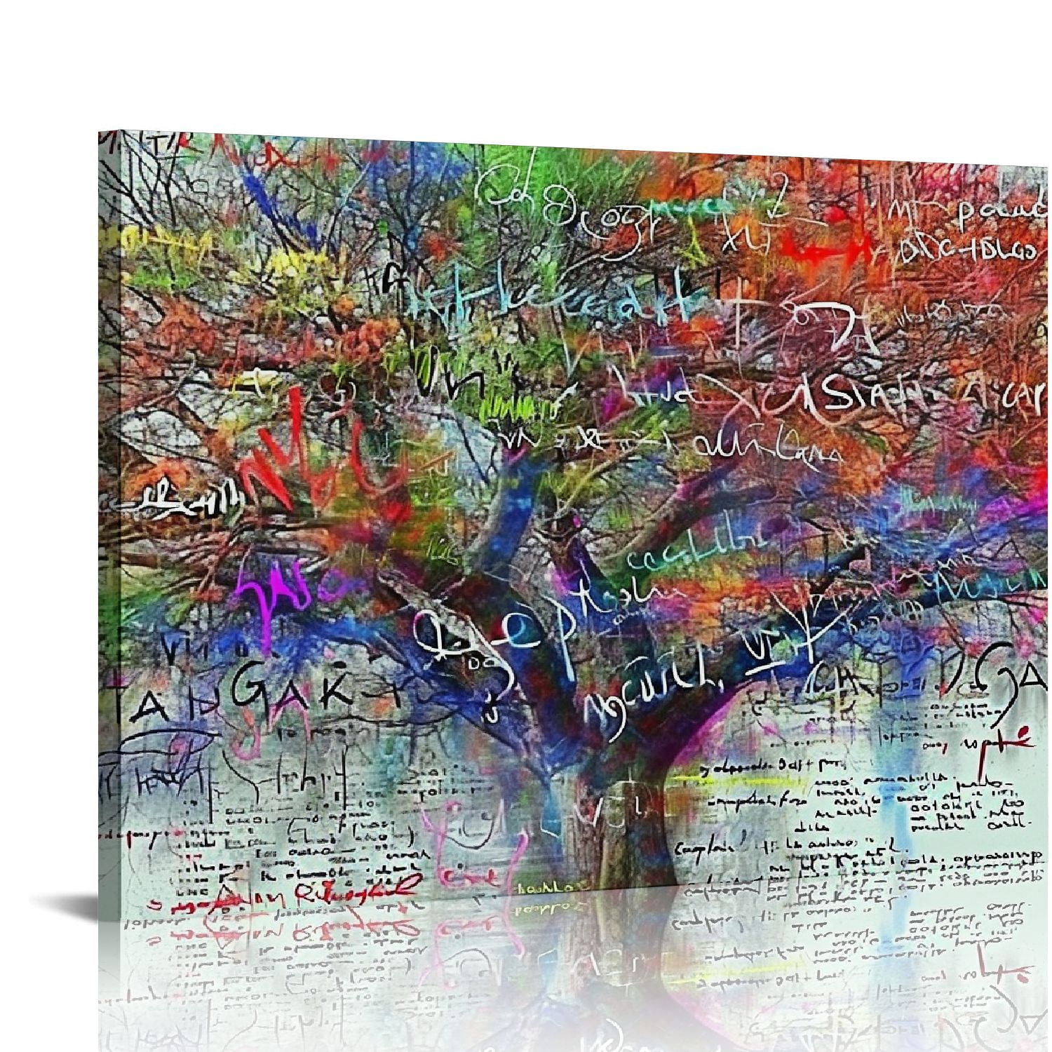 Lingy Tree of Life- Forest- Abstract Canvas Wall Art for Living Room ...