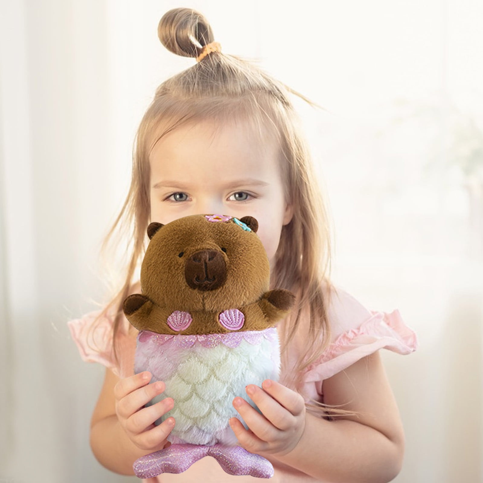 Linisme Capybara Plush Toys, 13.77" Mermaid Capibara Plush Dolls ...