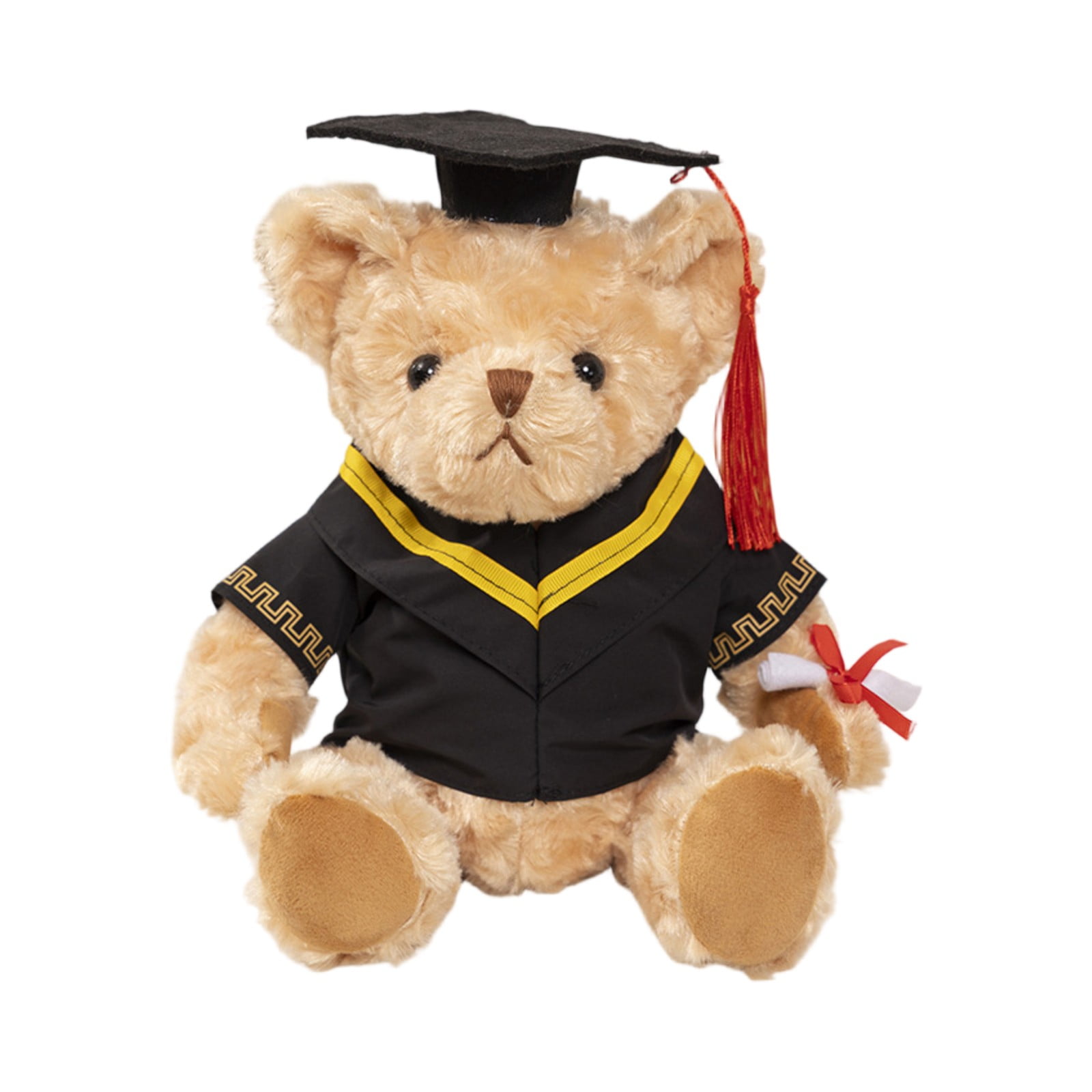 Linisme Graduation Teddy Bear Plush Toys, 9.84" Yellow Collar Teddy ...