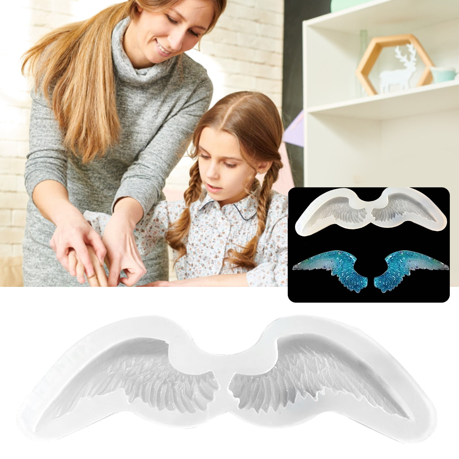 Linjieee 3D Creative Resin Silicone Resin For DIY Topper Snowflake ...