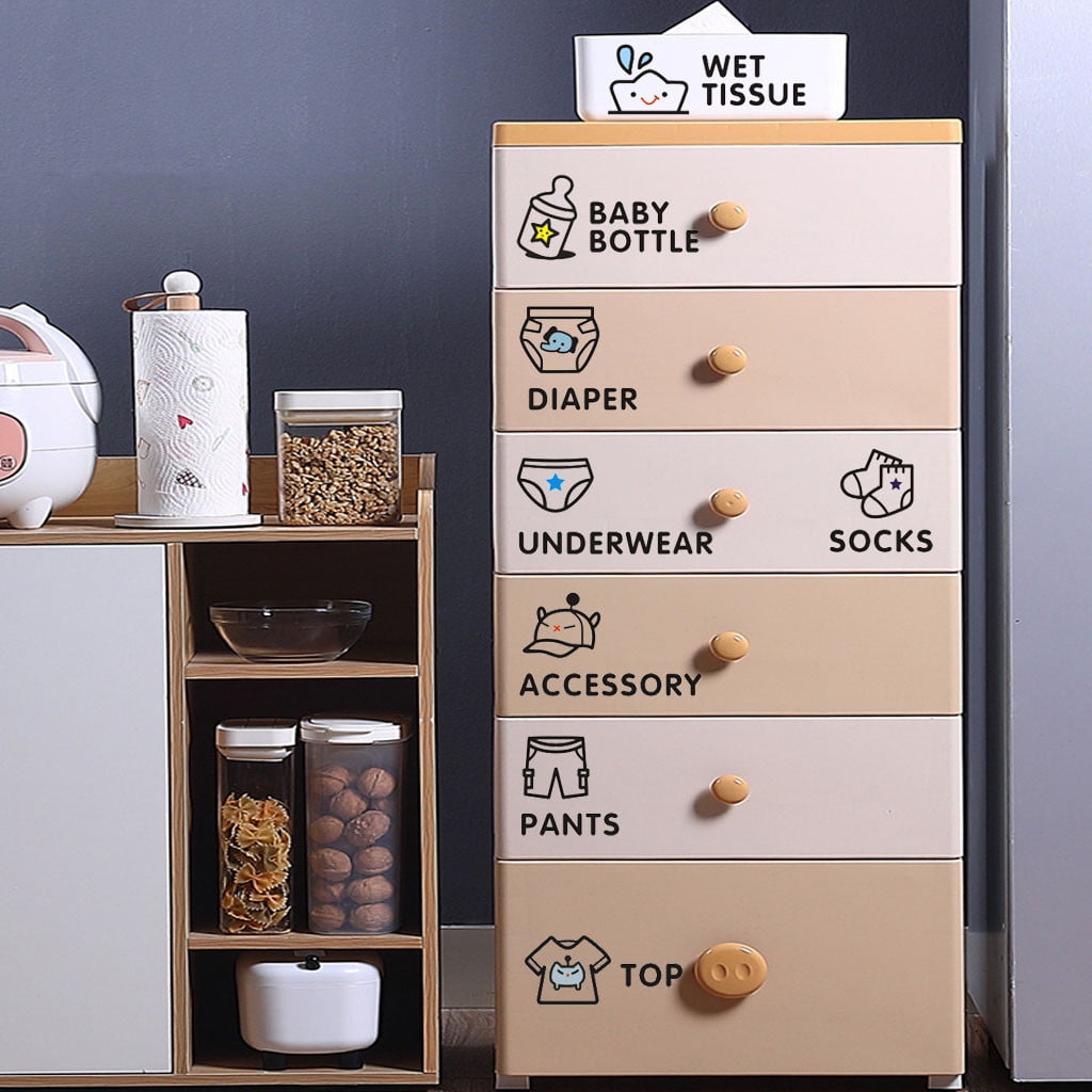 Linjieee 7PCS Home Decor Wardrobe Sticker Decal Bedroom Art Mural Large ...