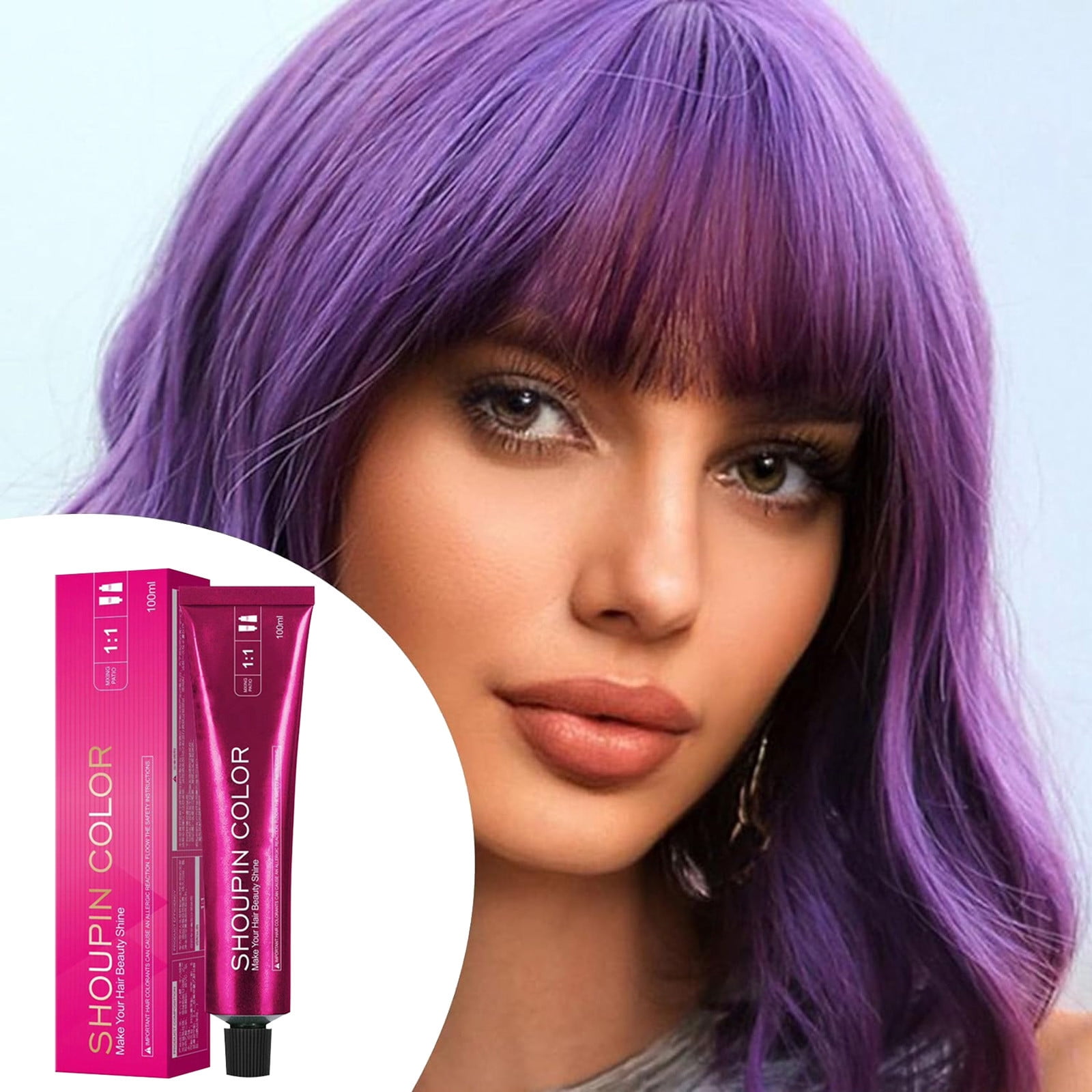 Linjieee Ammonia Hair Dye Single Color Cover White Hair Color Hair Dye ...