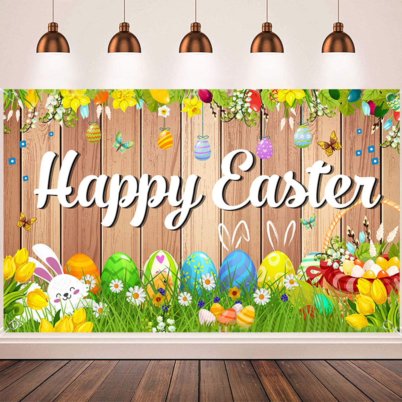 Linjieee Couplets Paper Easter Background Cloth Cartoon Egg Decoration ... Linjieee Couplets Paper Easter Background Cloth Cartoon Egg Decoration ...
