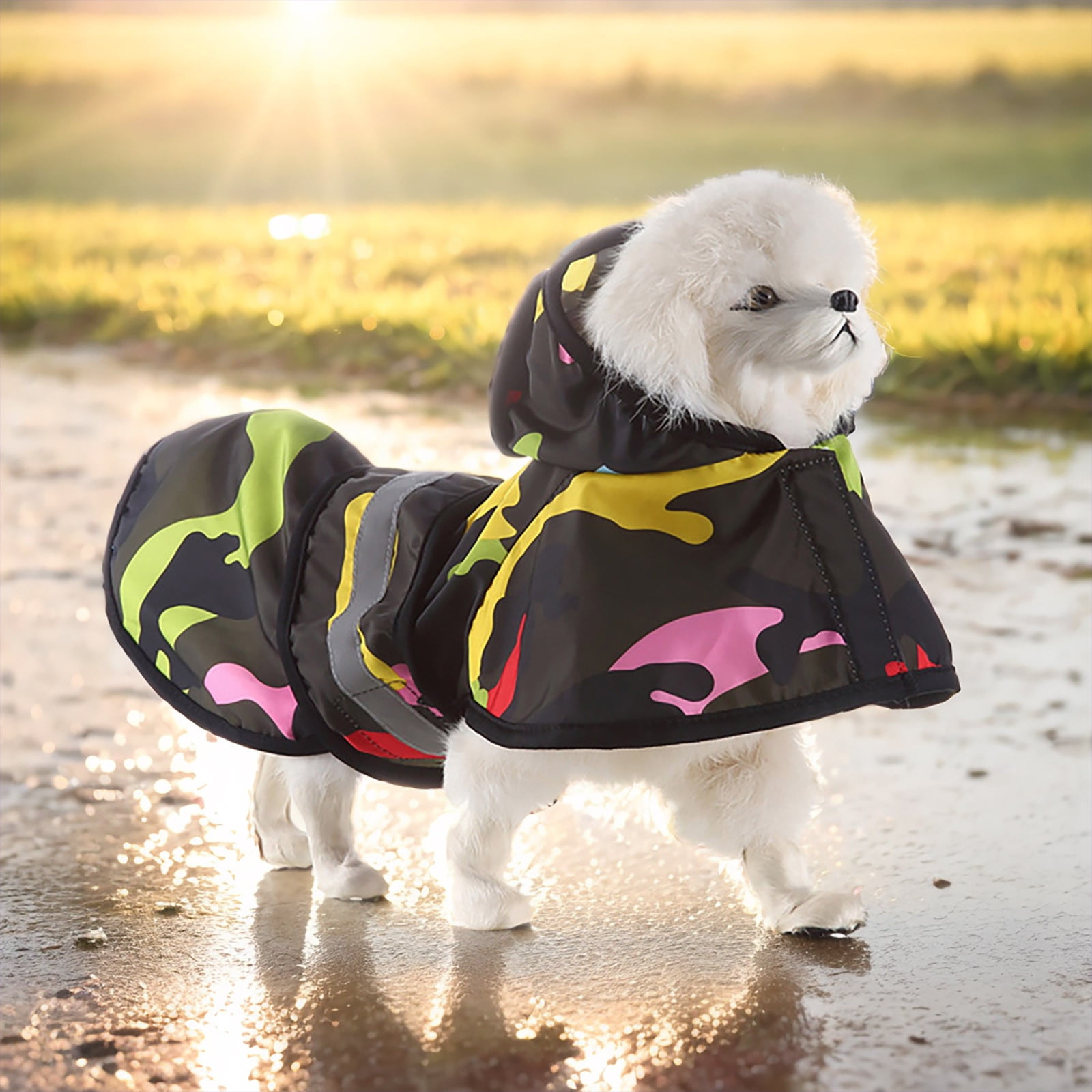 Linjieee Dog Life Jackets for Large Dogs Pet Raincoat Large And Small ...