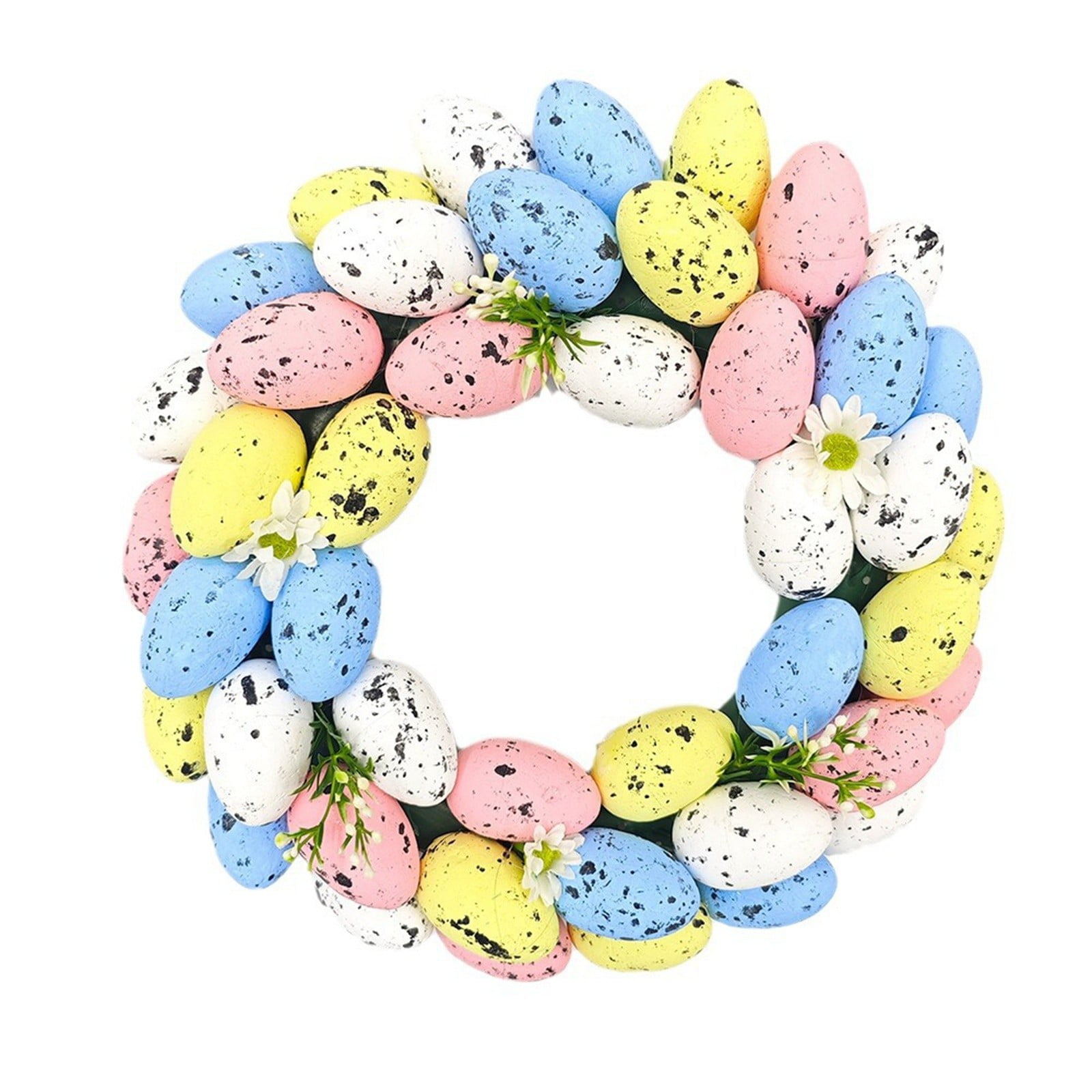 Linjieee Easter Egg Wreath Spring Flower Wreath Easter Door Hanging ... Linjieee Easter Egg Wreath Spring Flower Wreath Easter Door Hanging ...