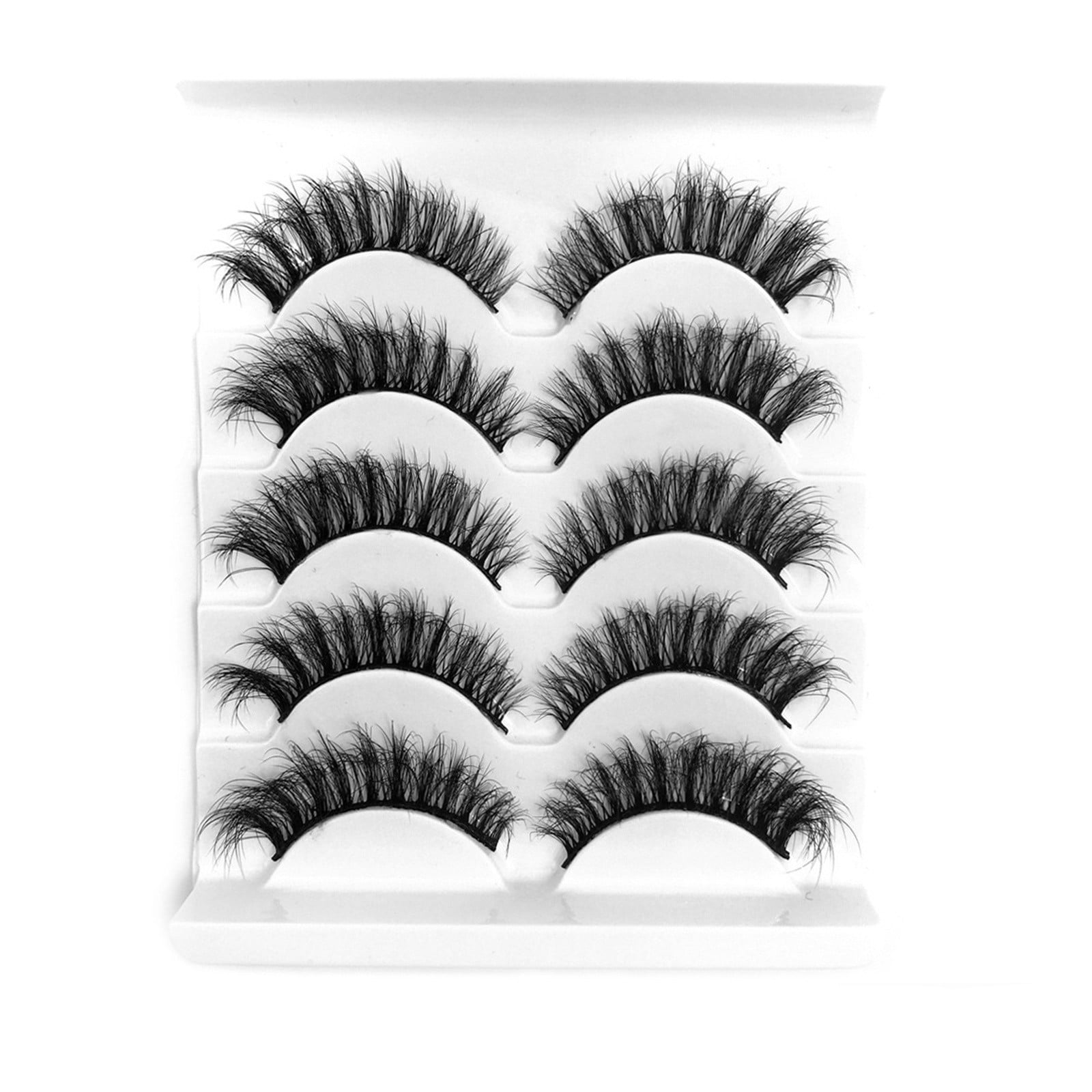 Linjieee False Eyelashes Lashes Pack 10 Pairs 8D Dramatic Eyelashes ...