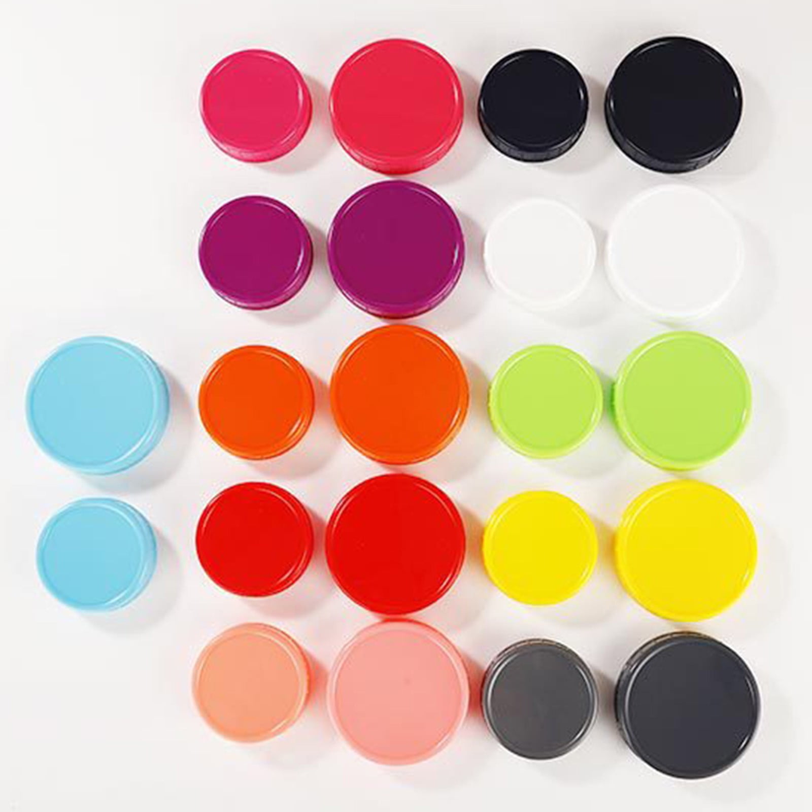 Linjieee Food Storage Container Set Color Coded Mason Jar Lids Colored ...