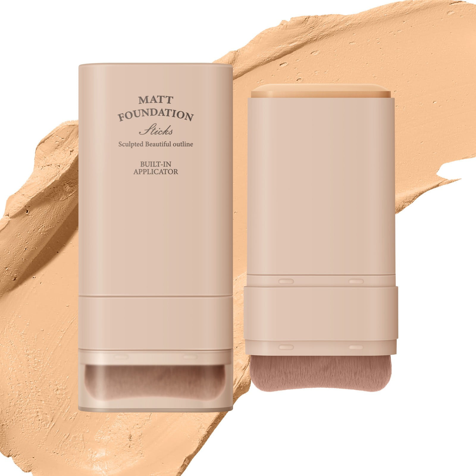 Linjieee Foundation Stick With Built In Brush Tone Concealer And Makeup