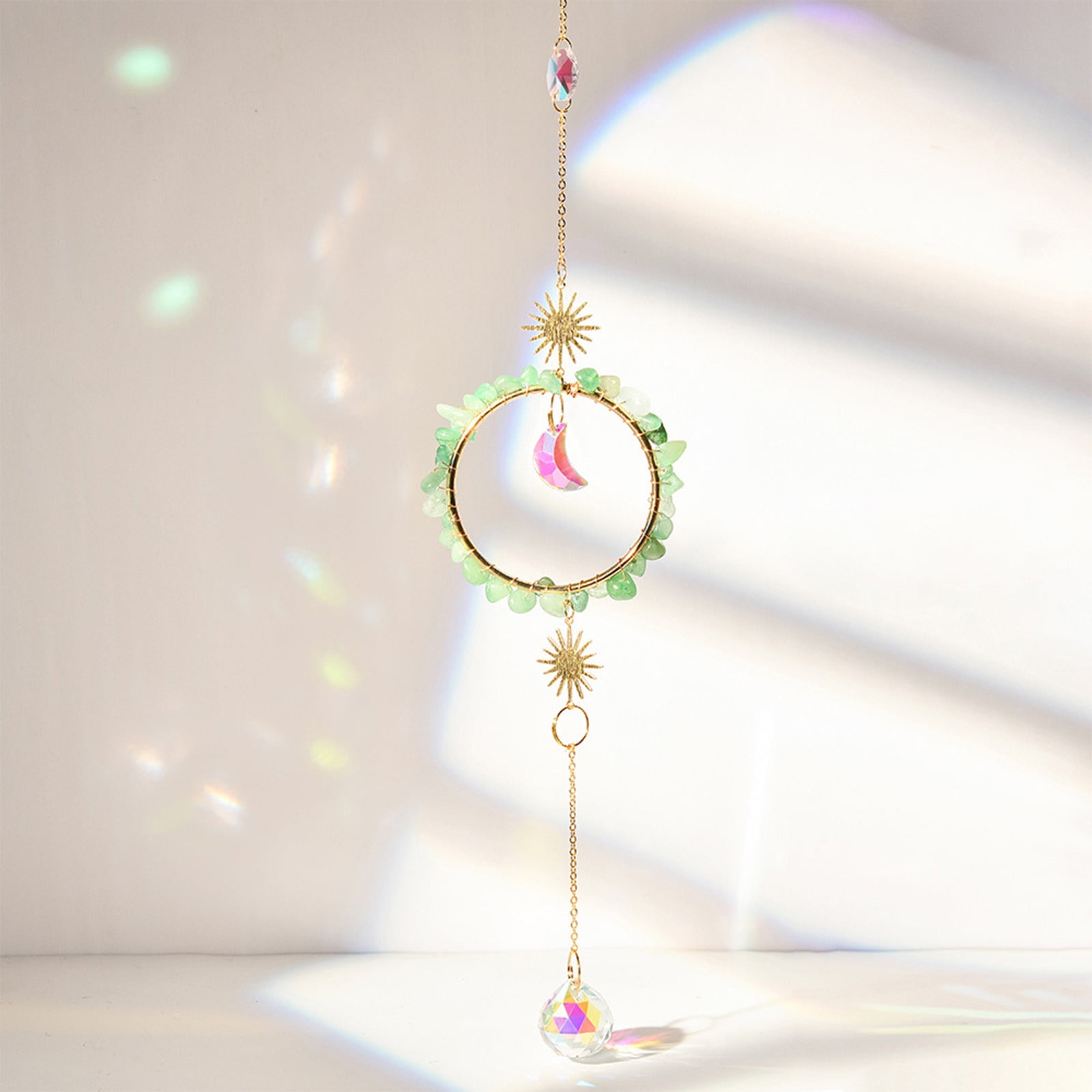 Linjieee Garden Stones Kids Hands Chandelier Beads Stained Glass ...