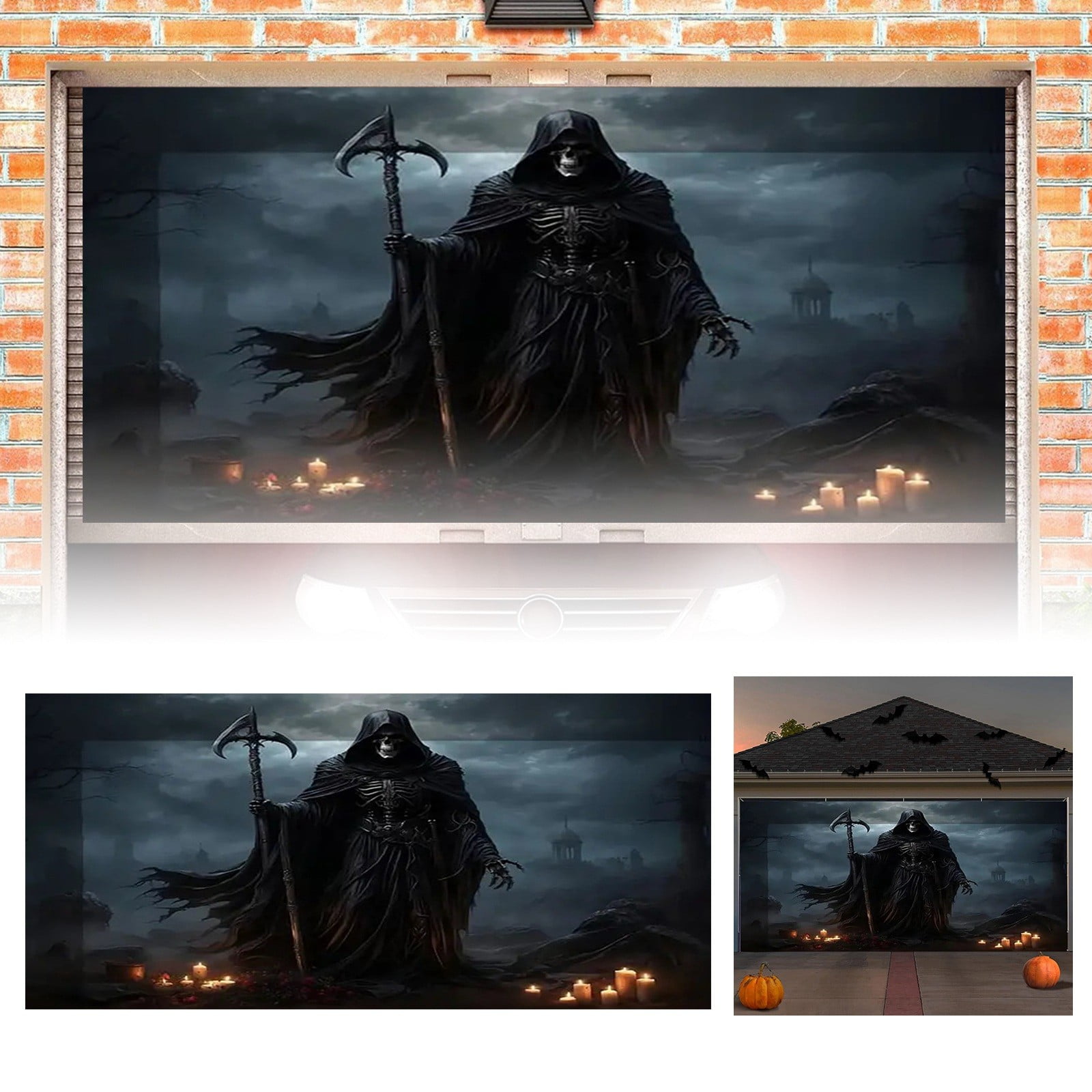 Linjieee Happy Background Party Hexenbiest Photography Flag Pole for ...