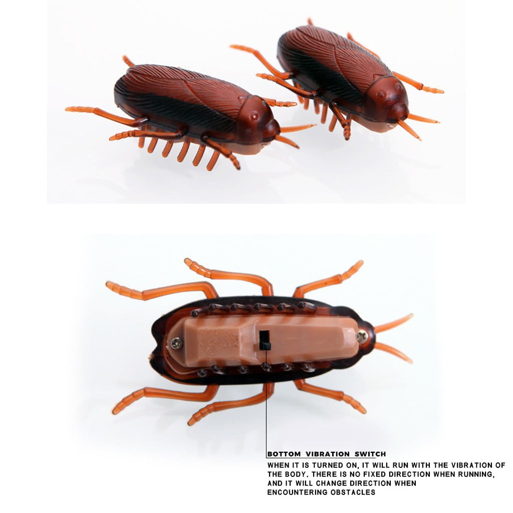 Linjieee Horrible Moving Cockroach Electricity Cockroach Toy Prank Toy ...