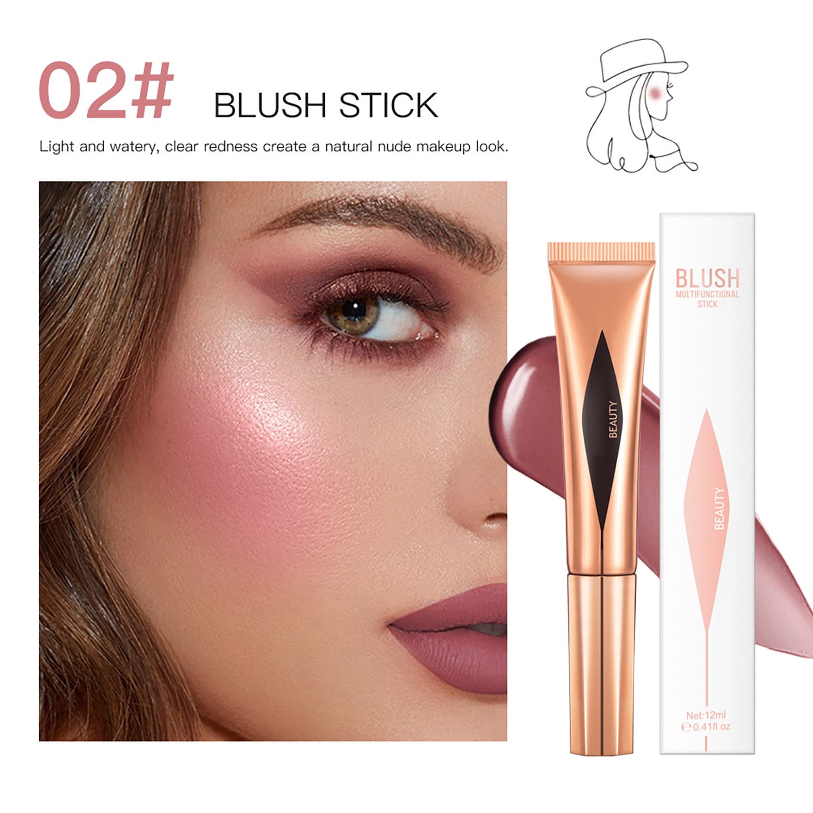 Linjieee Liquid Beauty Wand Liquid Stick Liquid For Cheeks Beauty Wet
