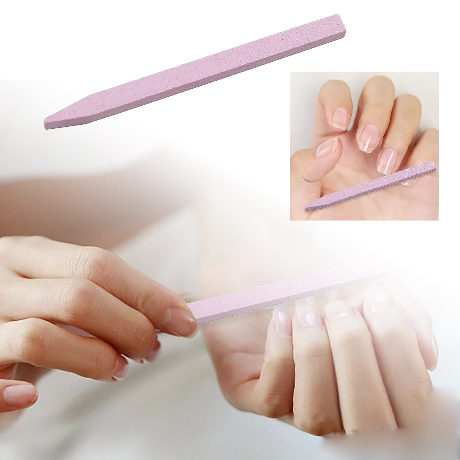 Linjieee “Natural Limestone Nail Buffer Stick Manicure Abrasive Stick ...
