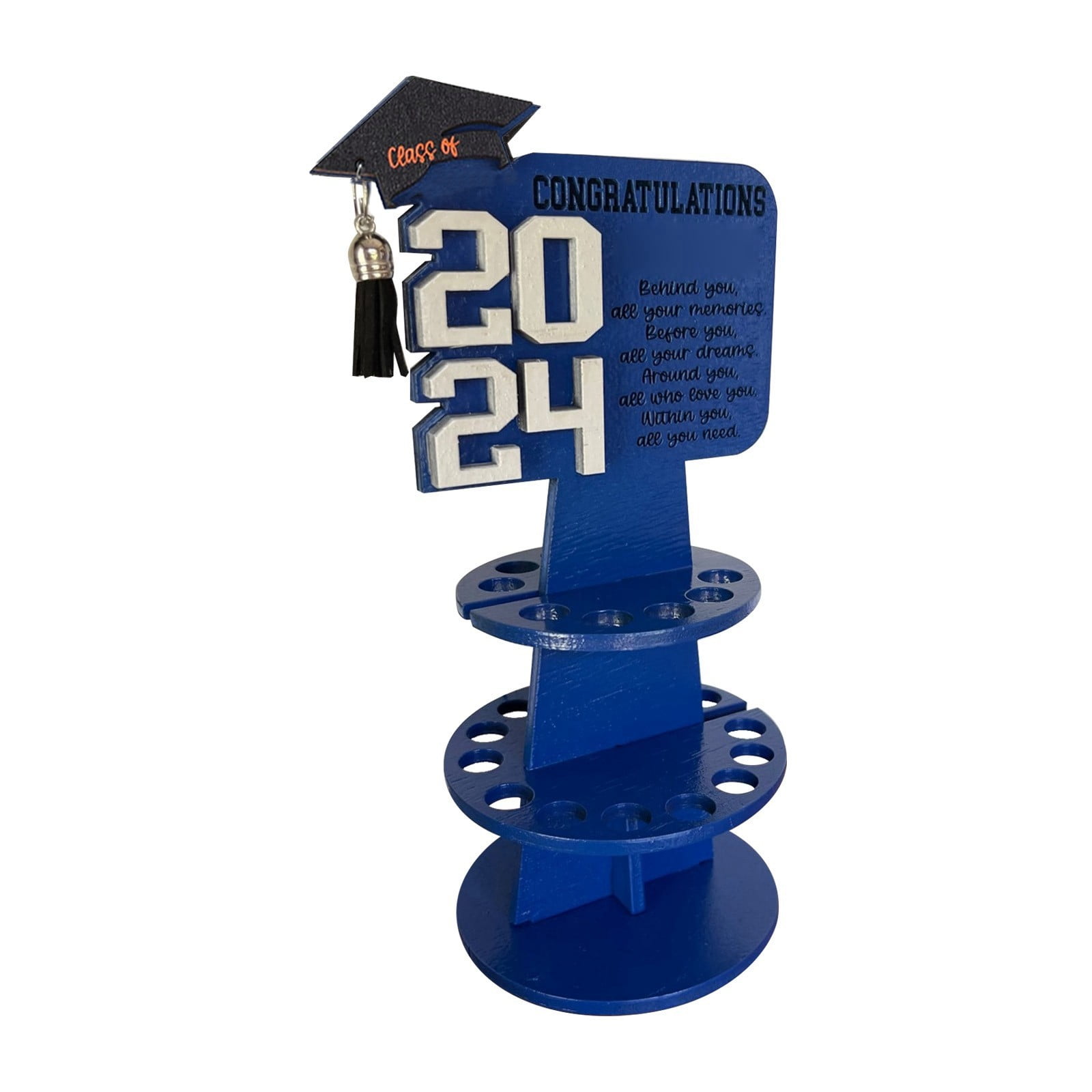 Linjieee Sculptures And Statues 2024 Graduation Blue Gift Wallet ...