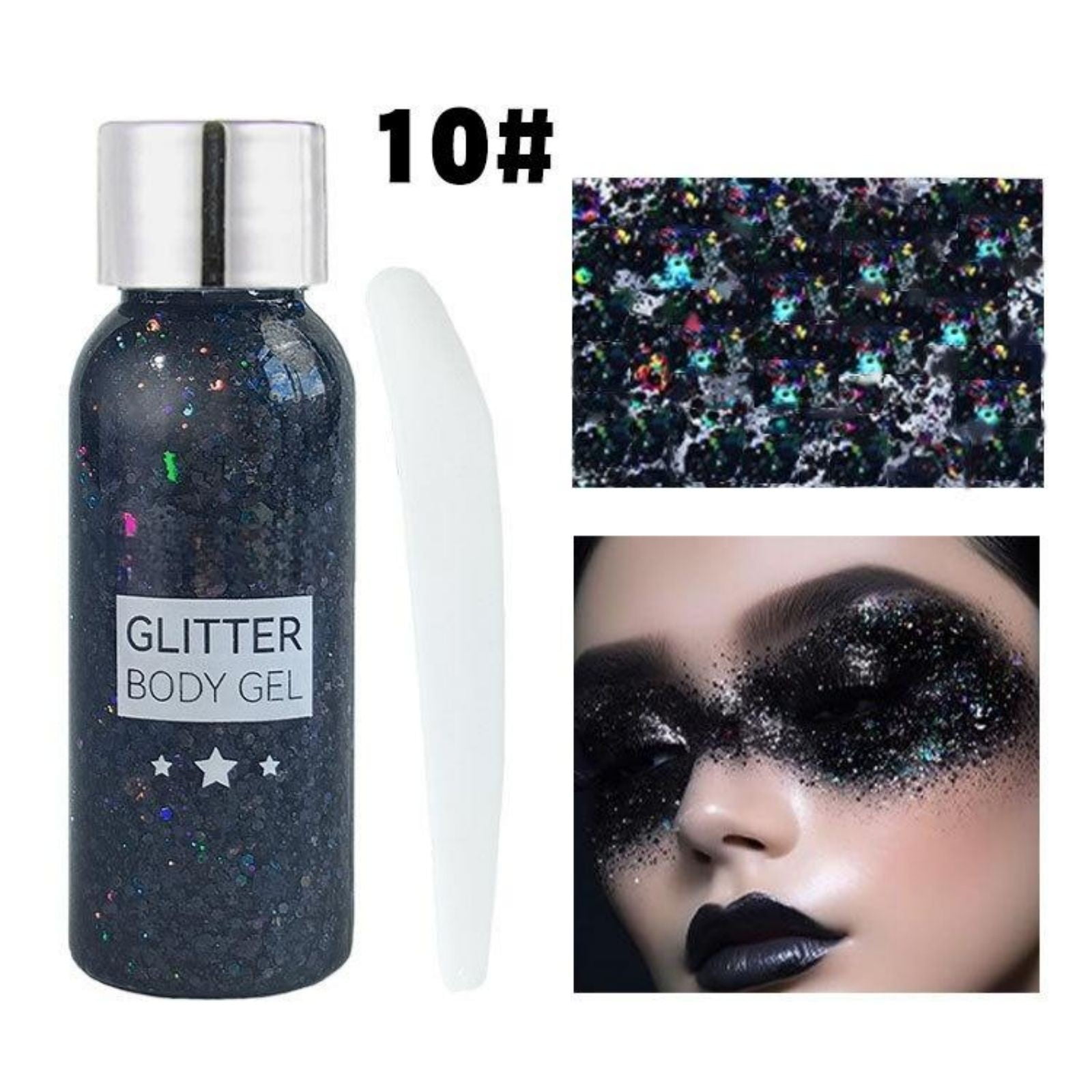 Linjieee Sparkling Glitter Eyeshadow & Body Gel 30ML Liquid For ... Linjieee Sparkling Glitter Eyeshadow & Body Gel 30ML Liquid For ...