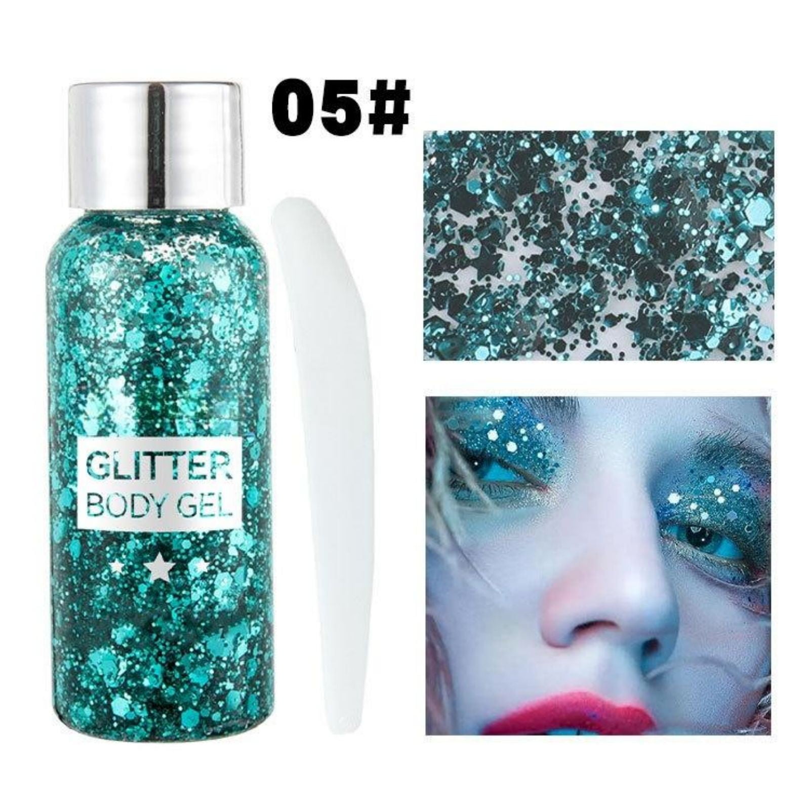Linjieee Sparkling Glitter Eyeshadow & Body Gel 30ML Liquid For ... Linjieee Sparkling Glitter Eyeshadow & Body Gel 30ML Liquid For ...