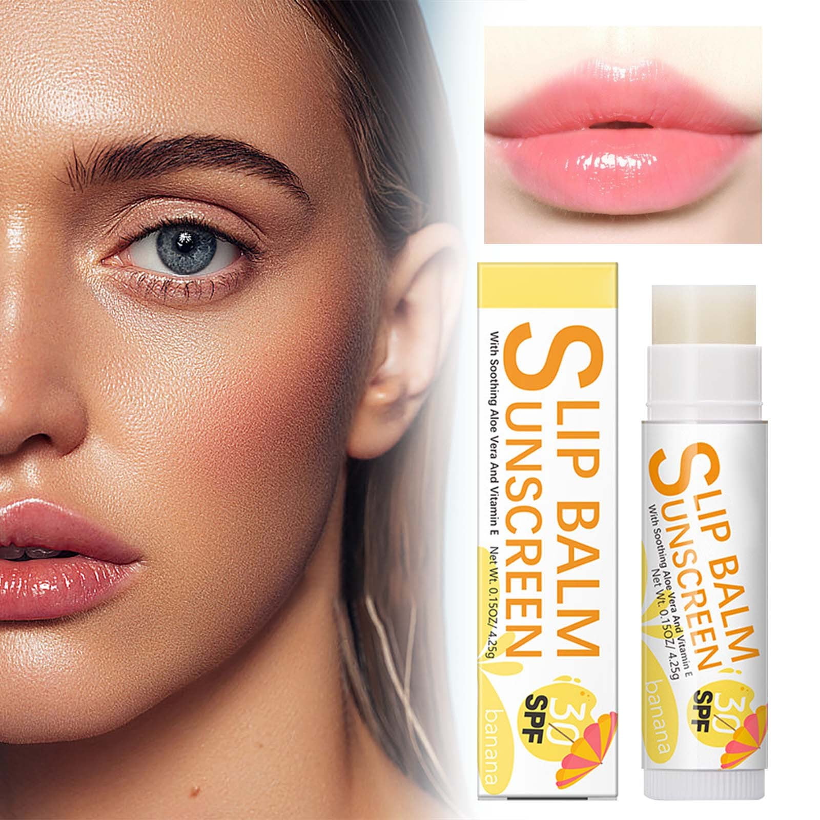 Linjieee Sunscreen Lip Hydrating Lip With Aloe And Vitamin E Sun Screen ...