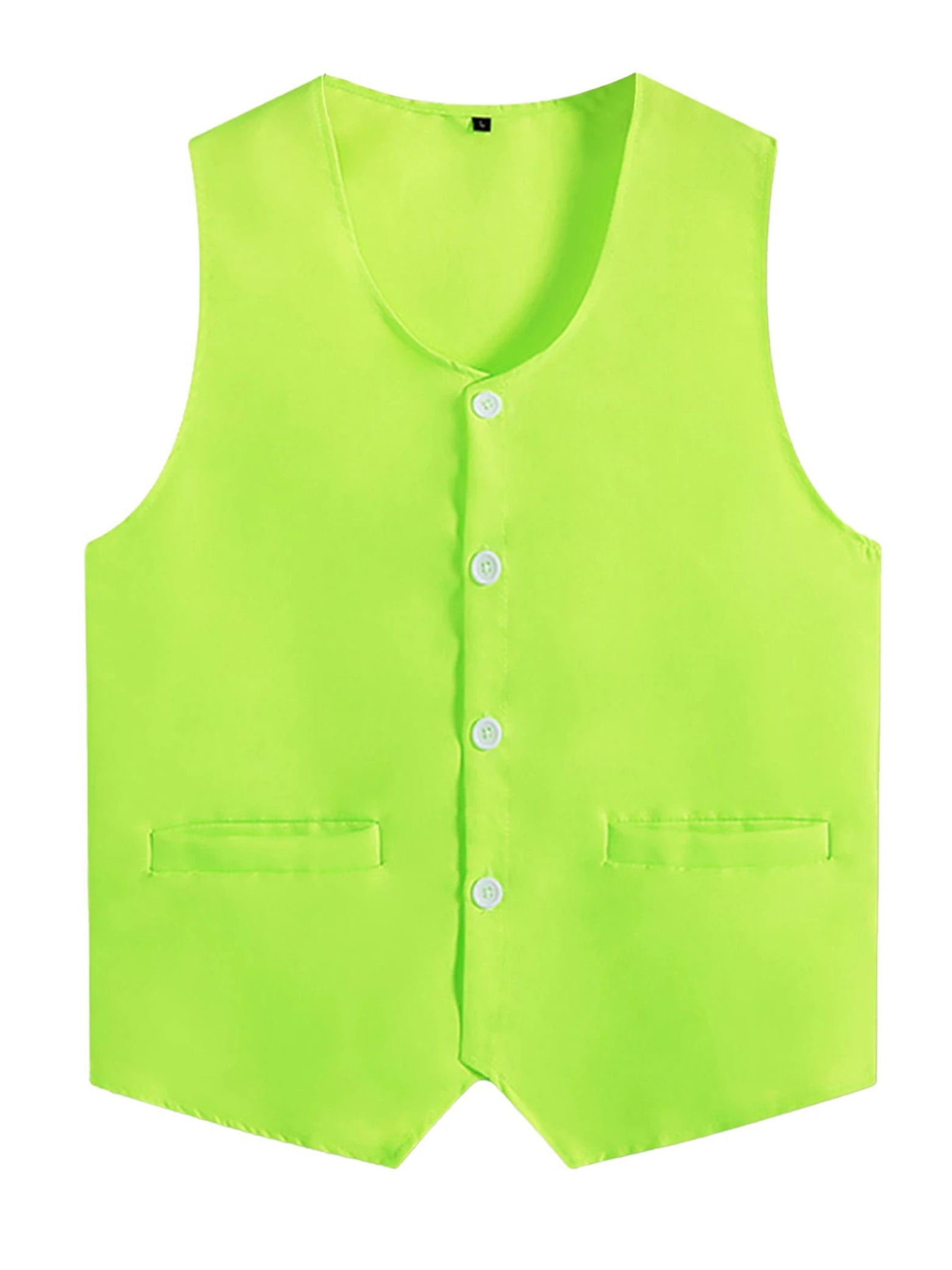 Linjinx Button Vest Women Men Volunteer Activity Vest Waiter ...