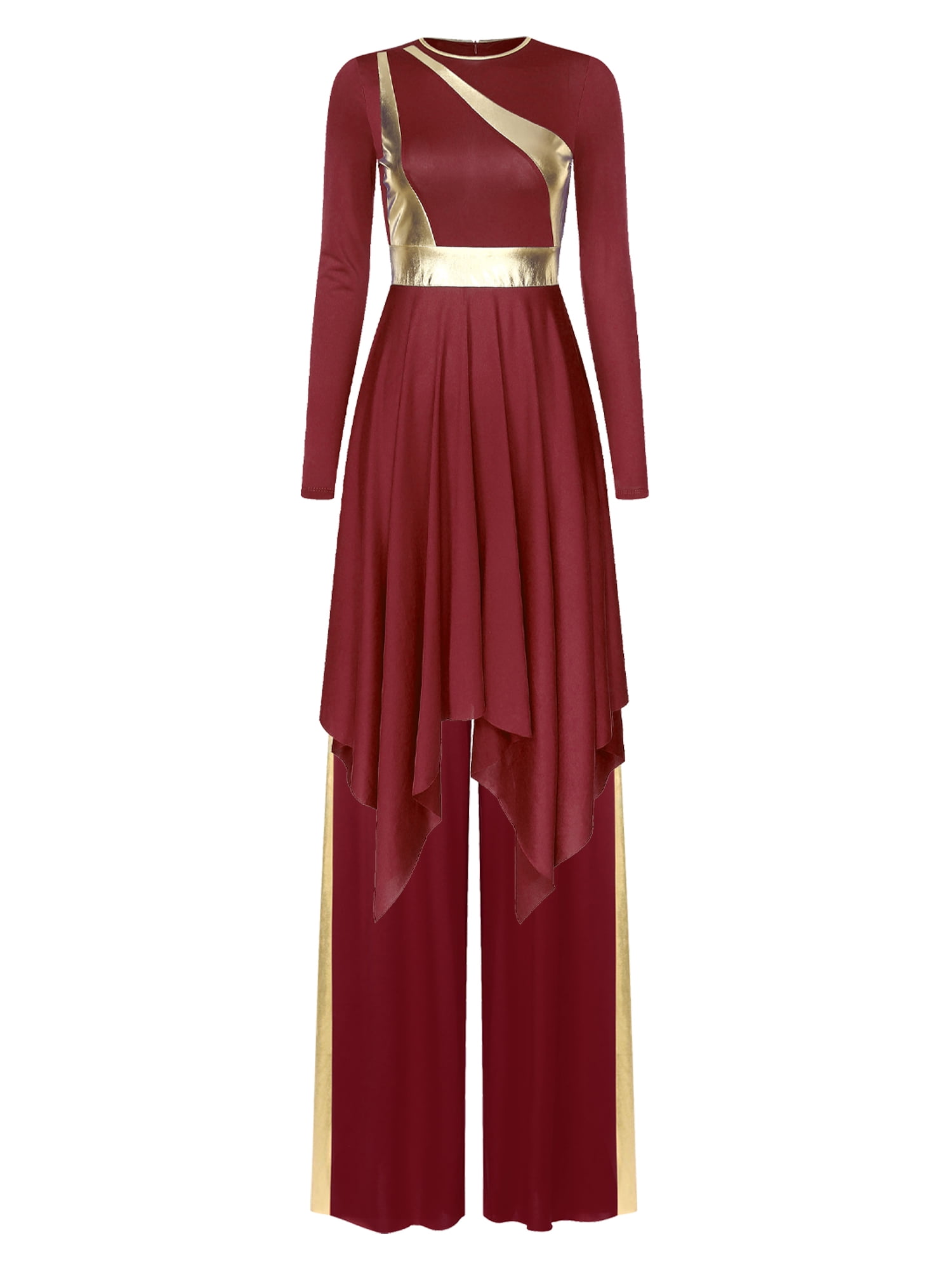 Linjinx Women's Liturgical Lyrical Dance Metallic Choir Worship Praise ...