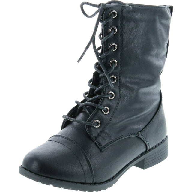 Link Beyonce-62K Girls Lace Up Combat Boots - Walmart.com