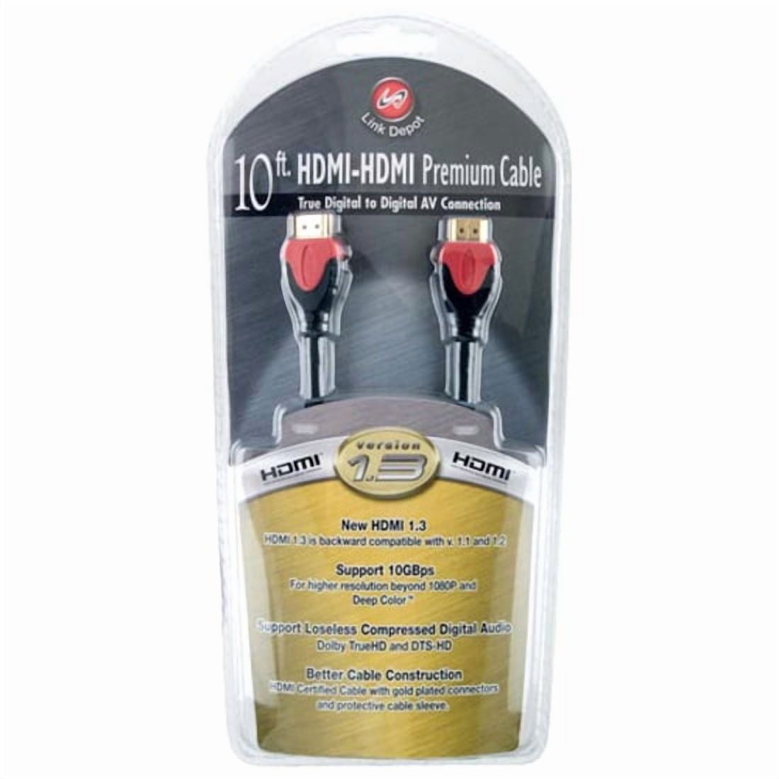 Link Depot Gold-Plated High-Speed HDMI Cable 1'/6'/10'/15'/25 ...