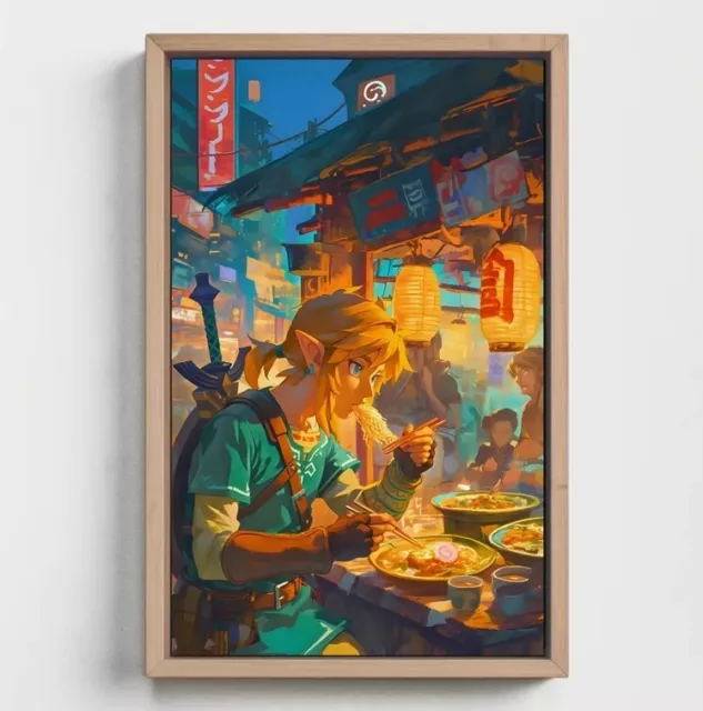 Link From Zelda Poster, Link Eating Ramens, Tears Of The Kingdom NO ...