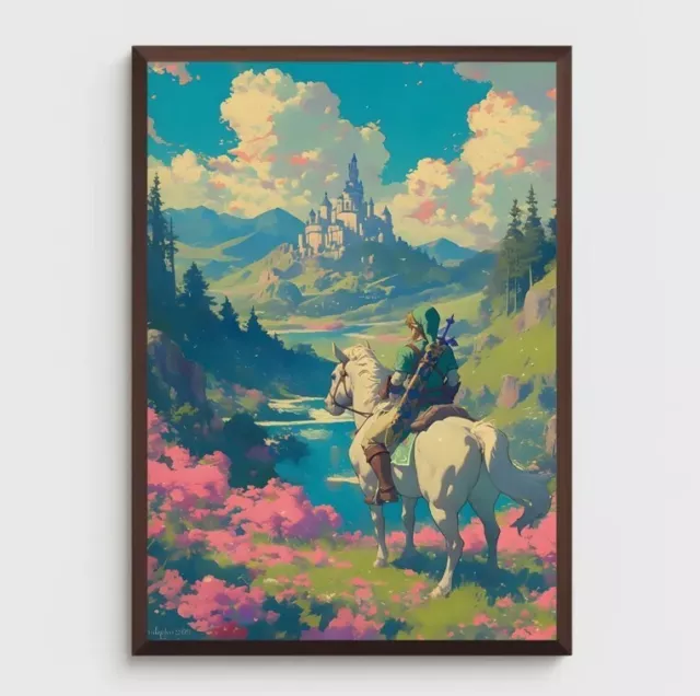 Link From Zelda Tears Of The Kingdom, Video Game Poster, Botw, Legend ...