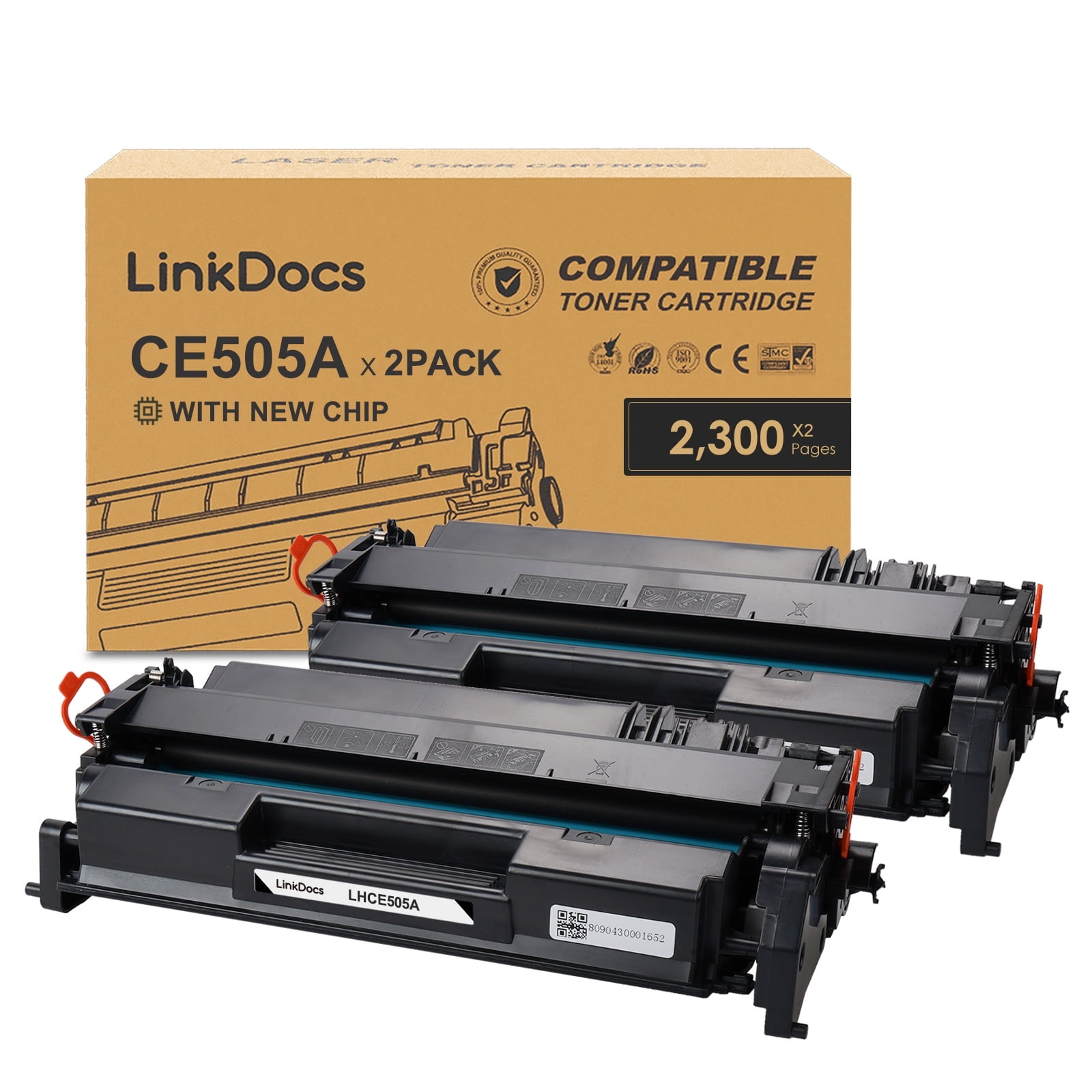 LinkDocs 05A Toner Cartridge Compatible for HP 05A CE505A Toner ...