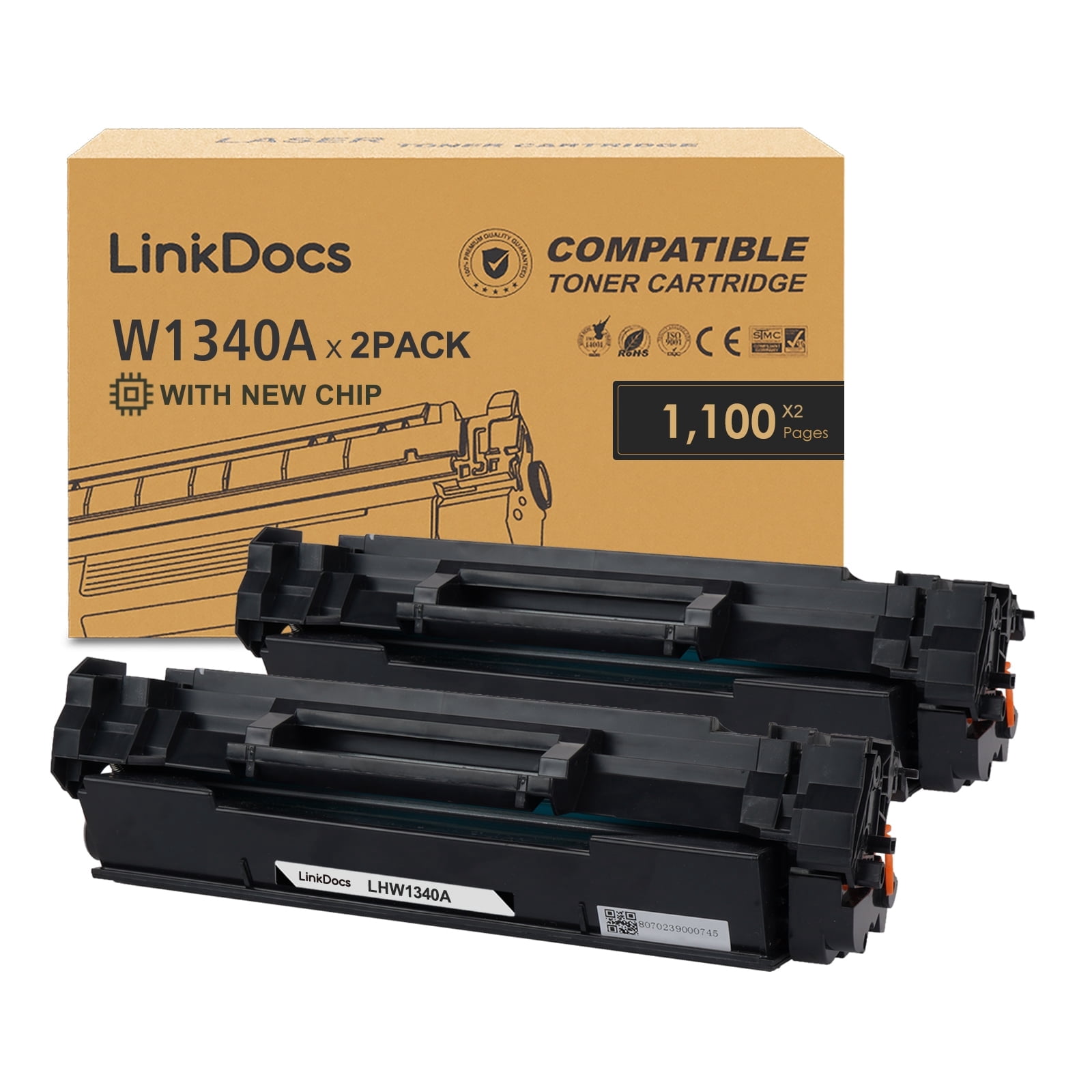 LinkDocs 134A Toner Cartridge Compatible for HP 134A W1340A Toner ...