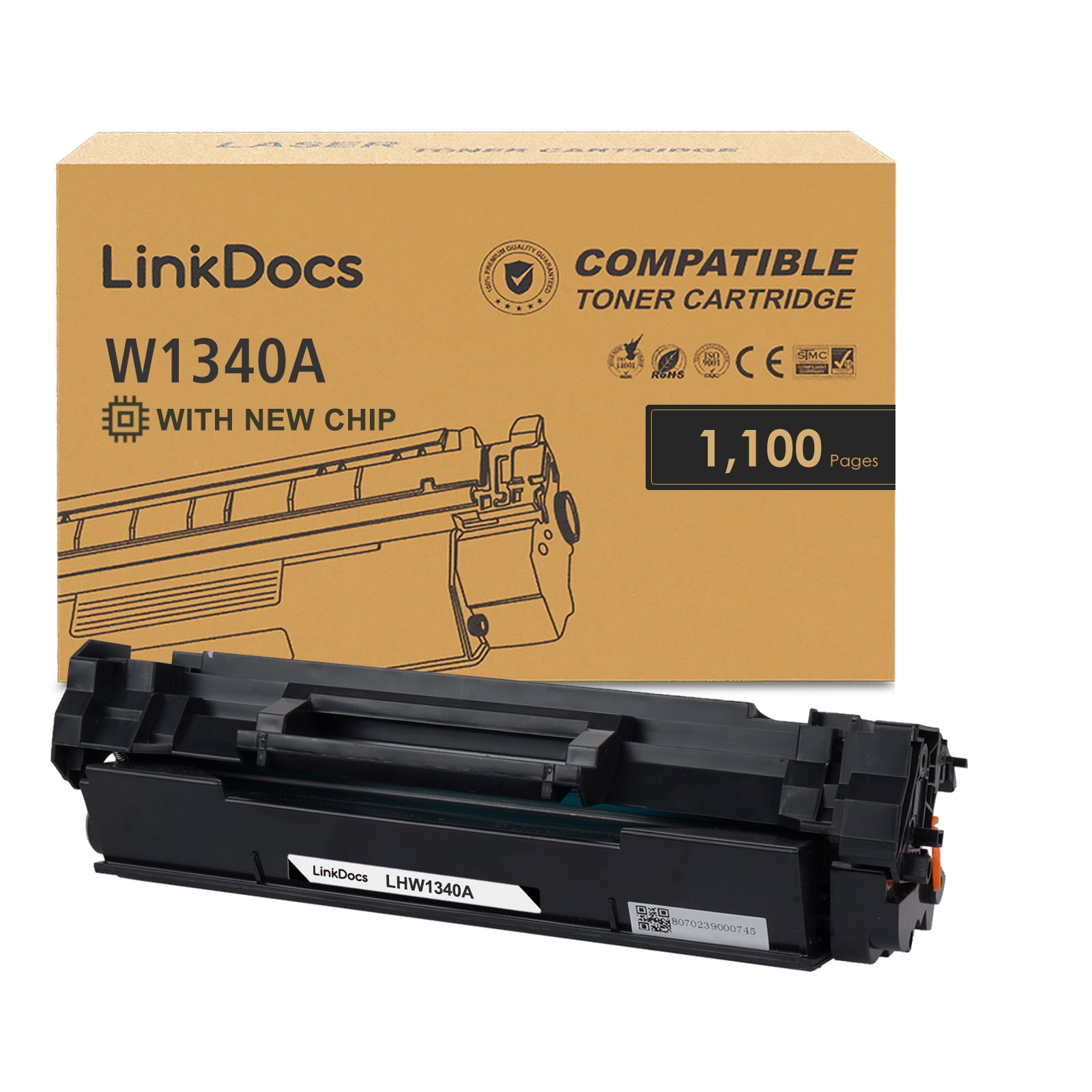 LinkDocs 134A Toner Cartridge Replacement for HP 134A W1340A Toner ...